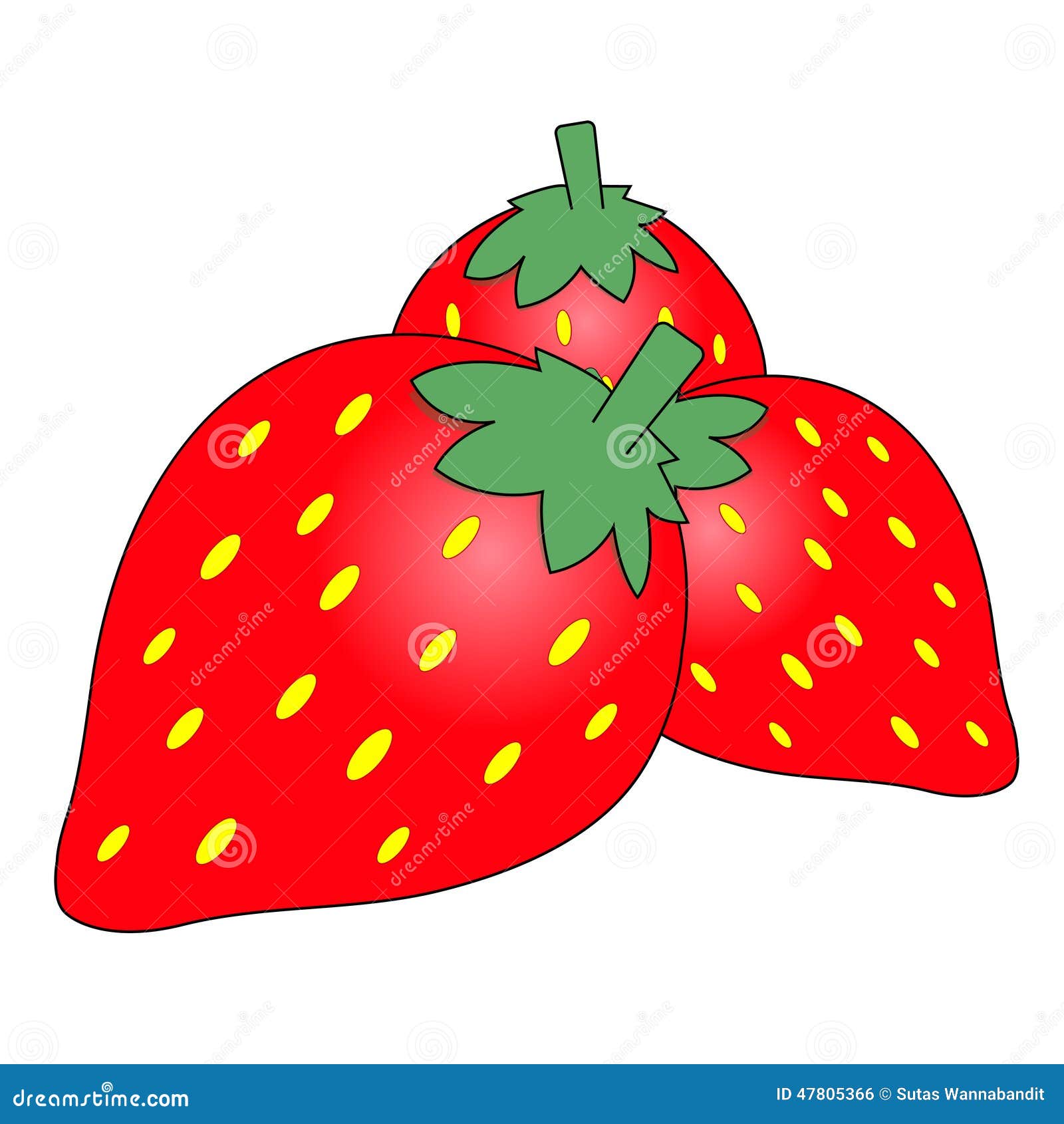 Strawberry cartoon stock vector. Illustration of antioxidant - 47805366