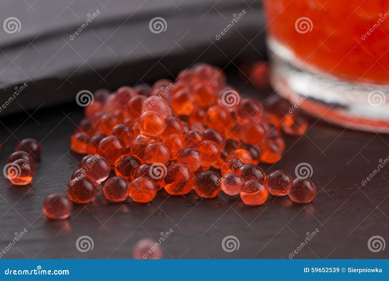 Strawberry Caviar, Molecular Gastronomy Stock Image - Image of ...