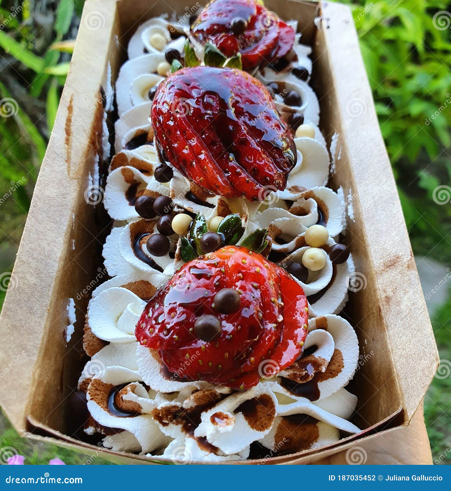 Strawberry and Chantilly Cake Stock Photo - Image of lunch, breakfast ...