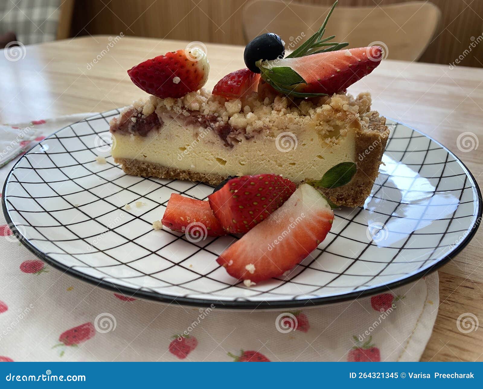 Strawberry Cheesecake , Cheese Tard Stock Image - Image of berry, fruit ...