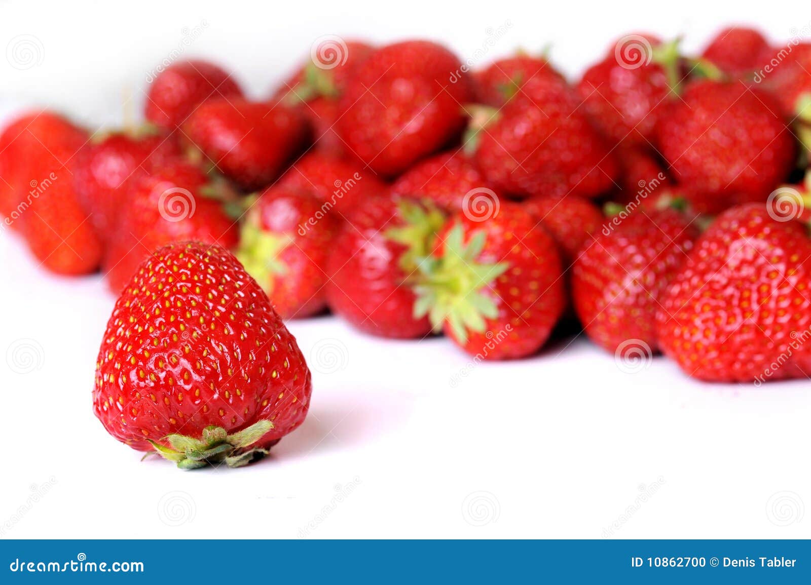 Strawberry close up stock photo. Image of isolated, front - 10862700