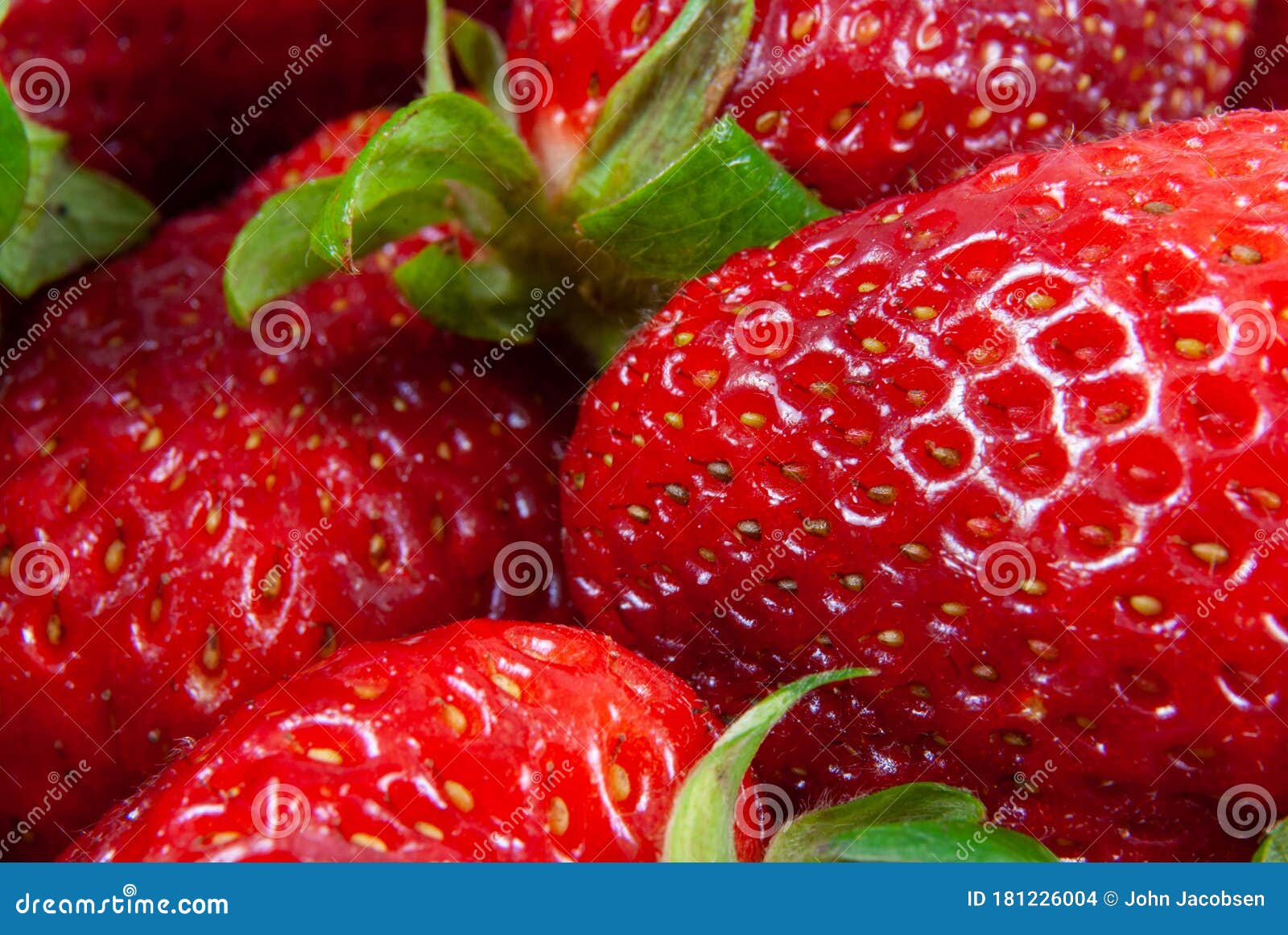 Strawberry closeup stock photo. Image of dessert, ripe - 181226004
