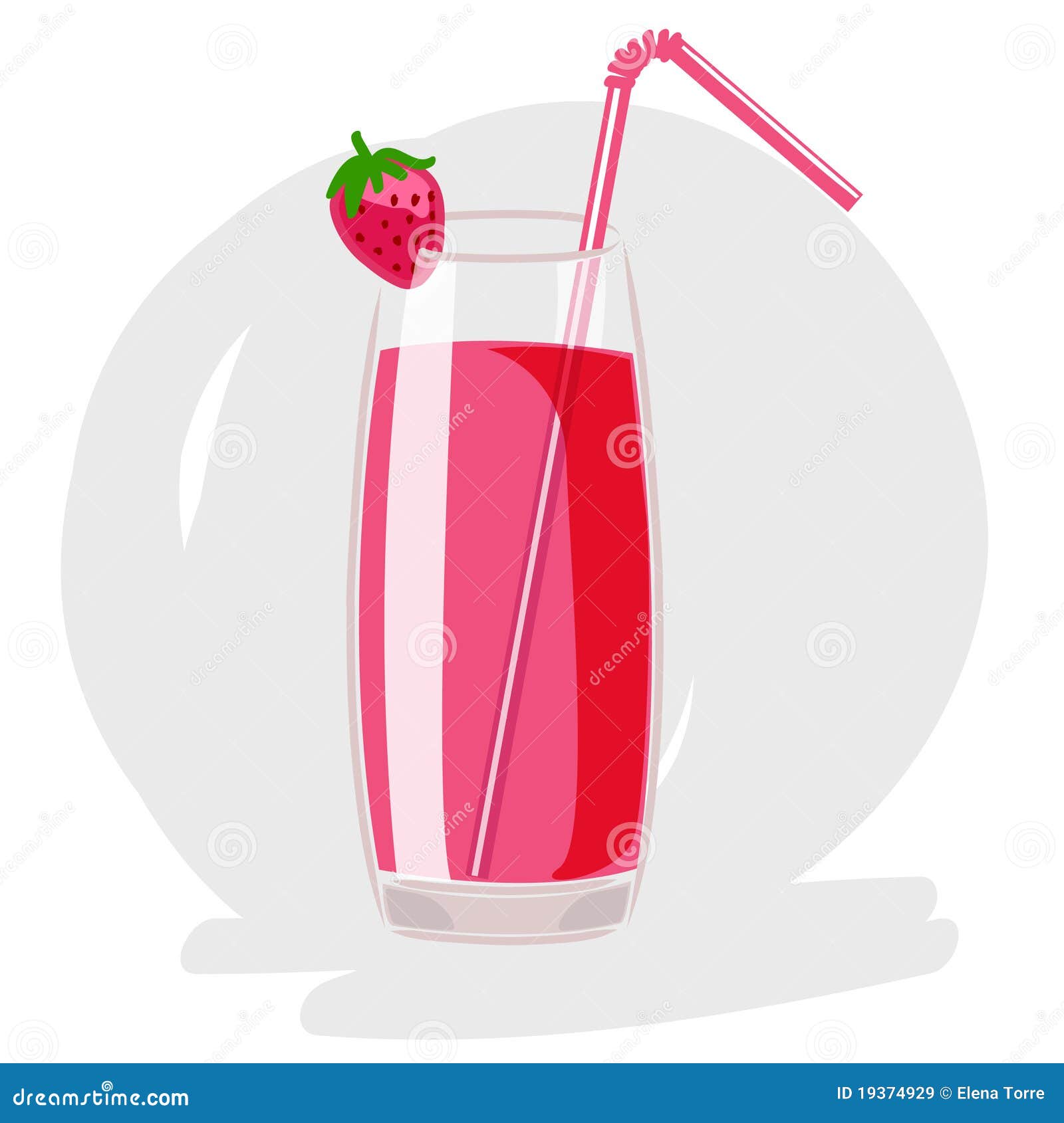 Strawberry cocktail vector stock vector. Illustration of nutrient ...
