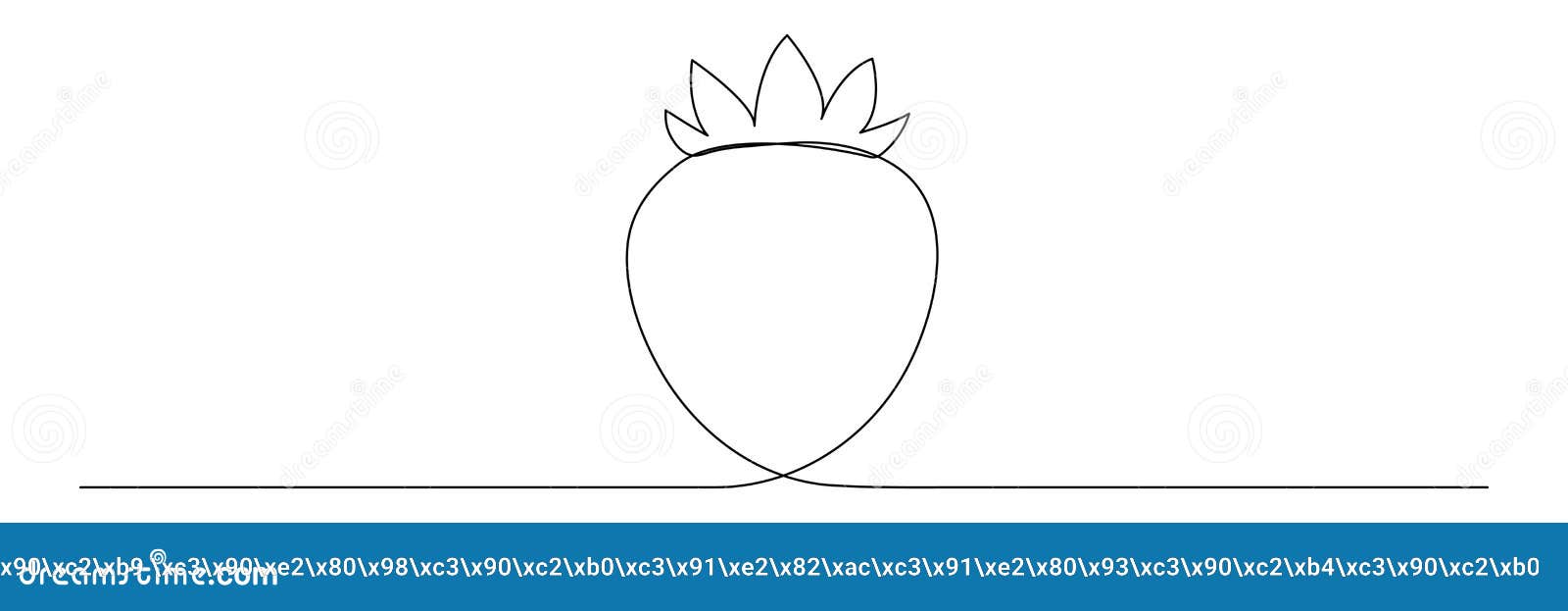 Strawberry Continuous One Line Drawing Stock Illustration ...