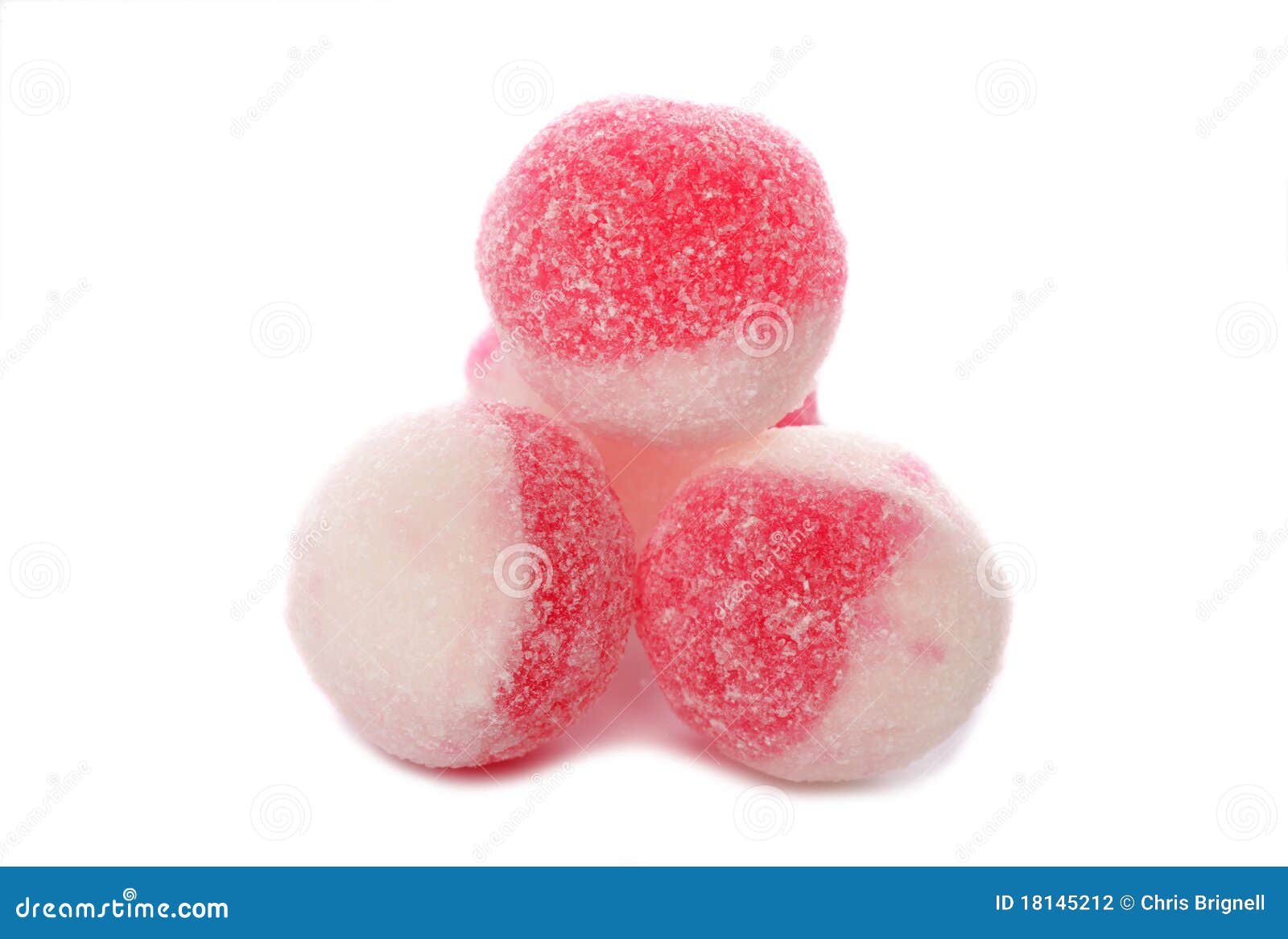Strawberry and Cream Boiled Sweets Stock Photo - Image of white ...