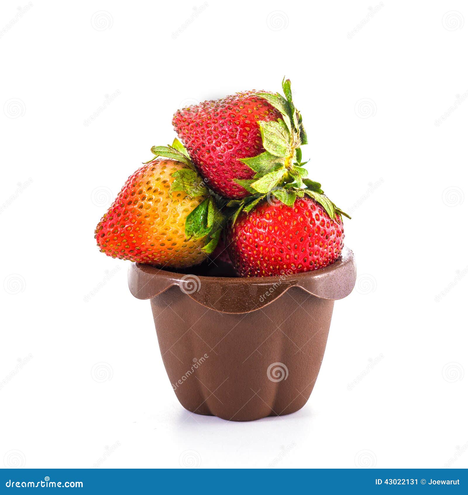 Strawberry in cup stock image. Image of isolated, background - 43022131