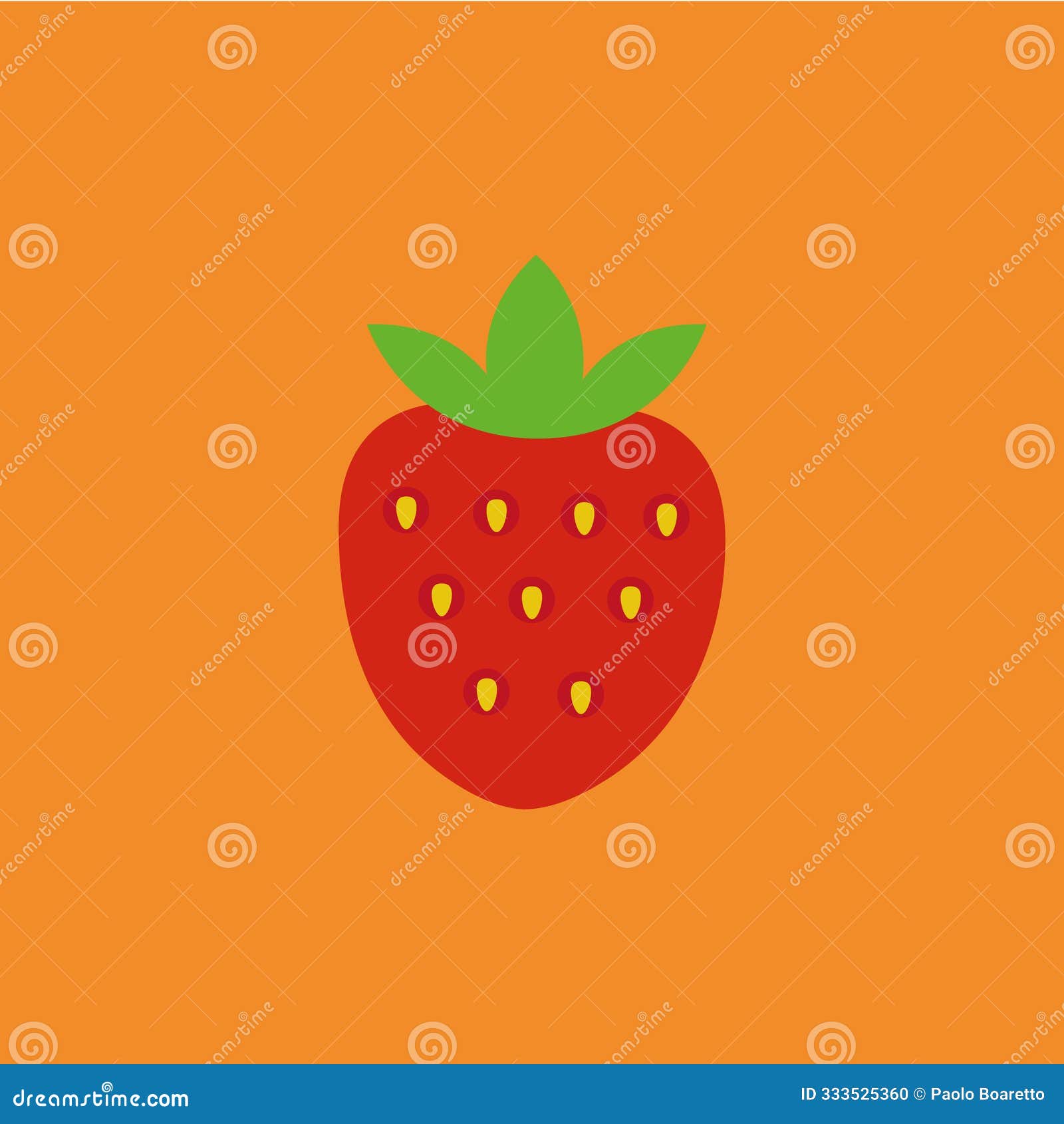 Strawberry Design Juicy Fresh Fruit Icon Vector Template. Raw ...