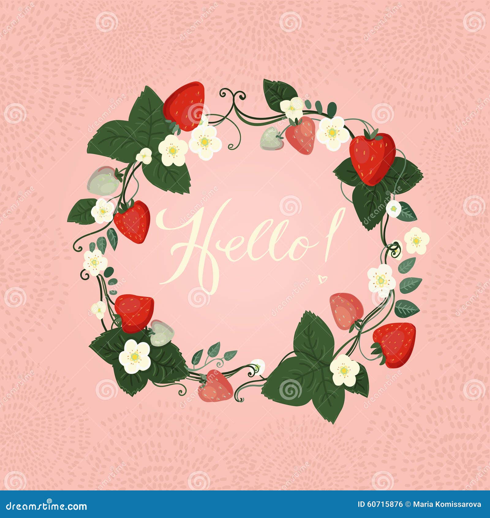 Strawberry design stock vector. Illustration of hello - 60715876
