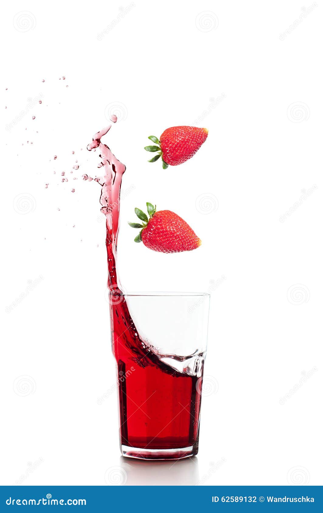 Strawberry drink stock photo. Image of slop, matures - 62589132