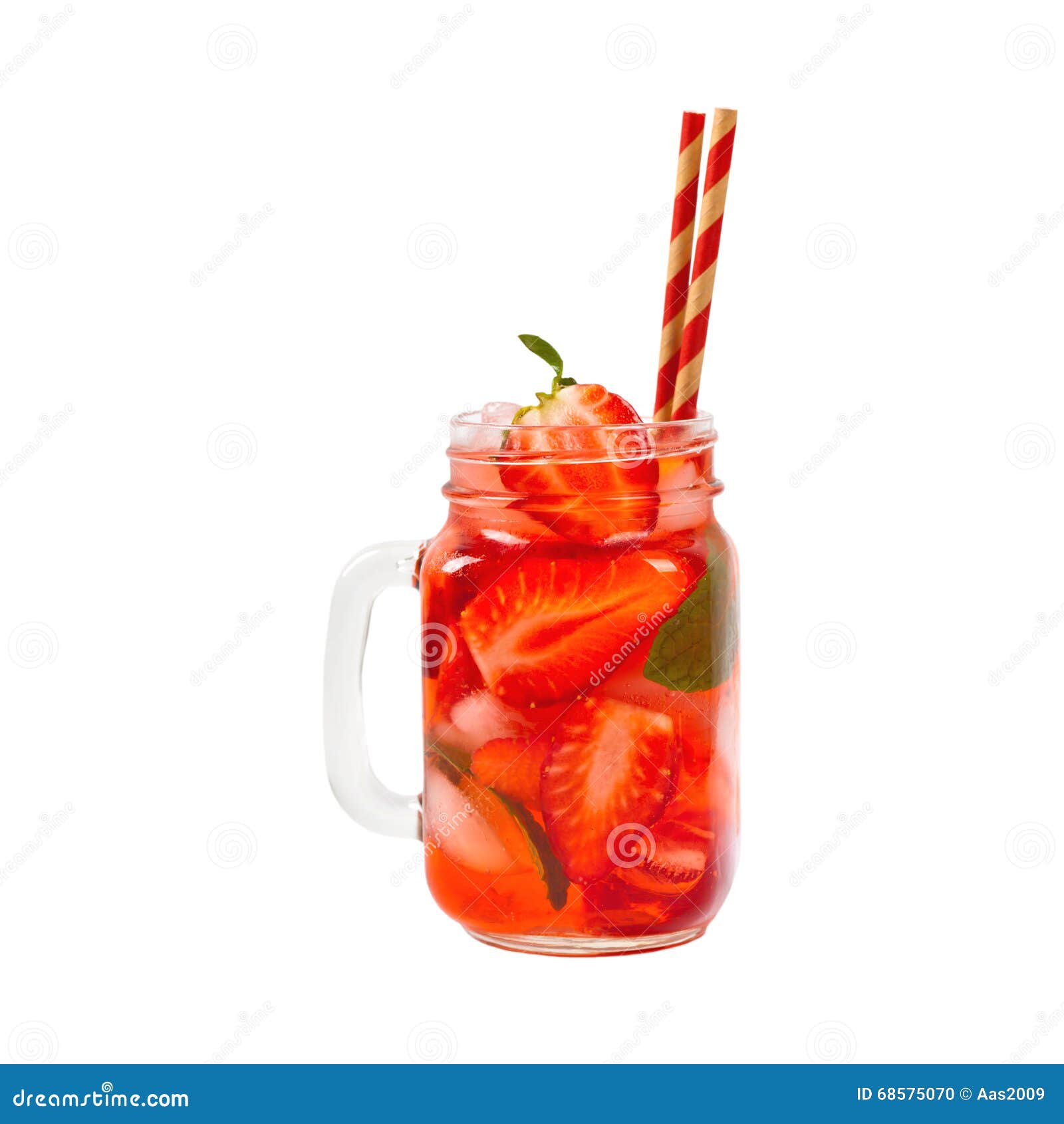 Strawberry Drink stock photo. Image of drinks, straws - 68575070