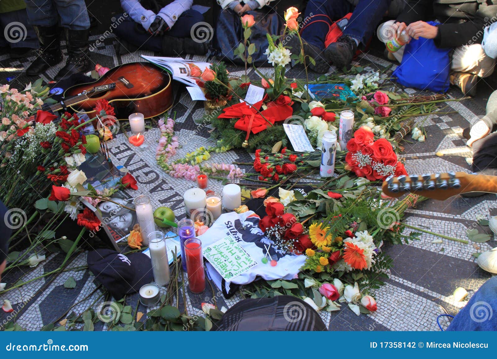 Strawberry Fields, John Lennon Memorial Editorial Photography - Image ...