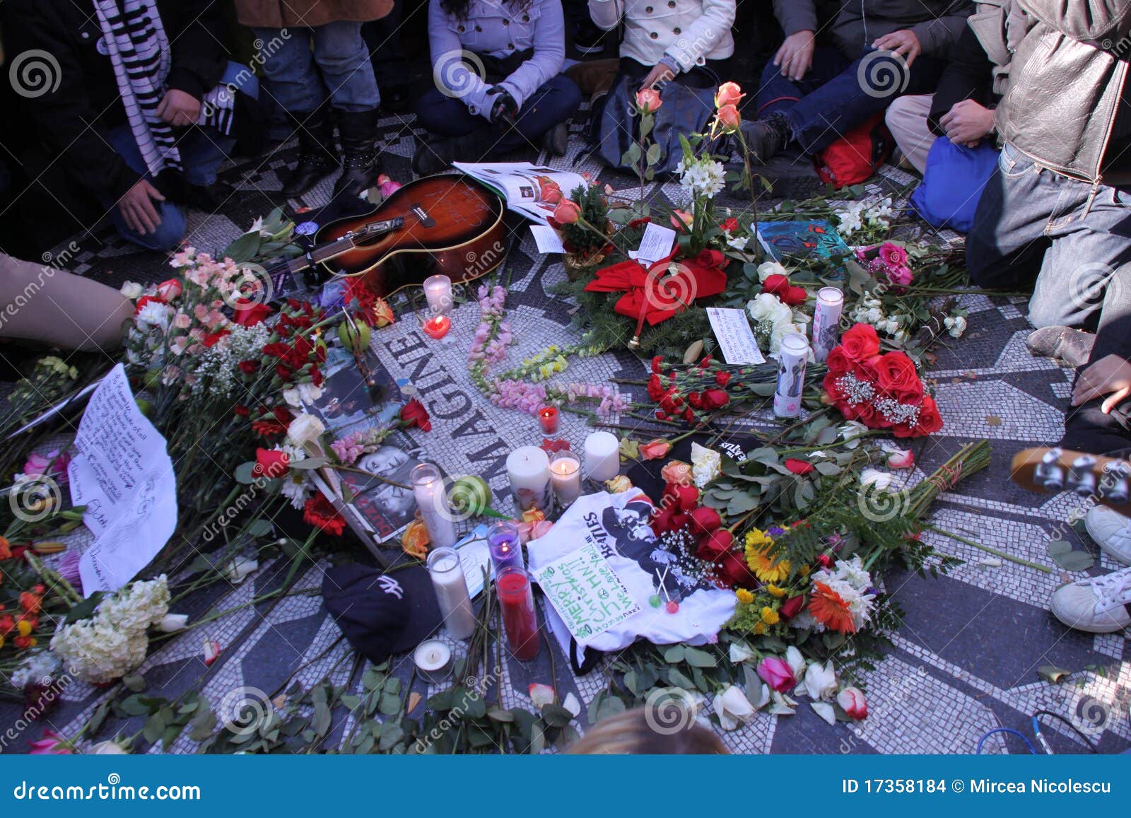 Strawberry Fields, John Lennon Memorial Editorial Stock Image - Image ...
