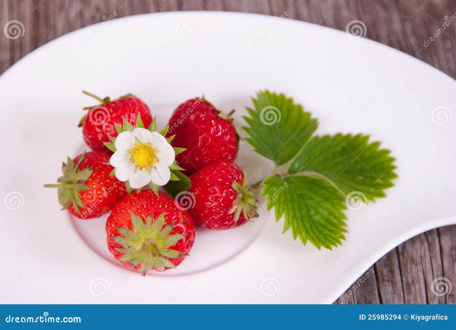 Strawberry and flower stock photo. Image of mature, fresh - 25985294