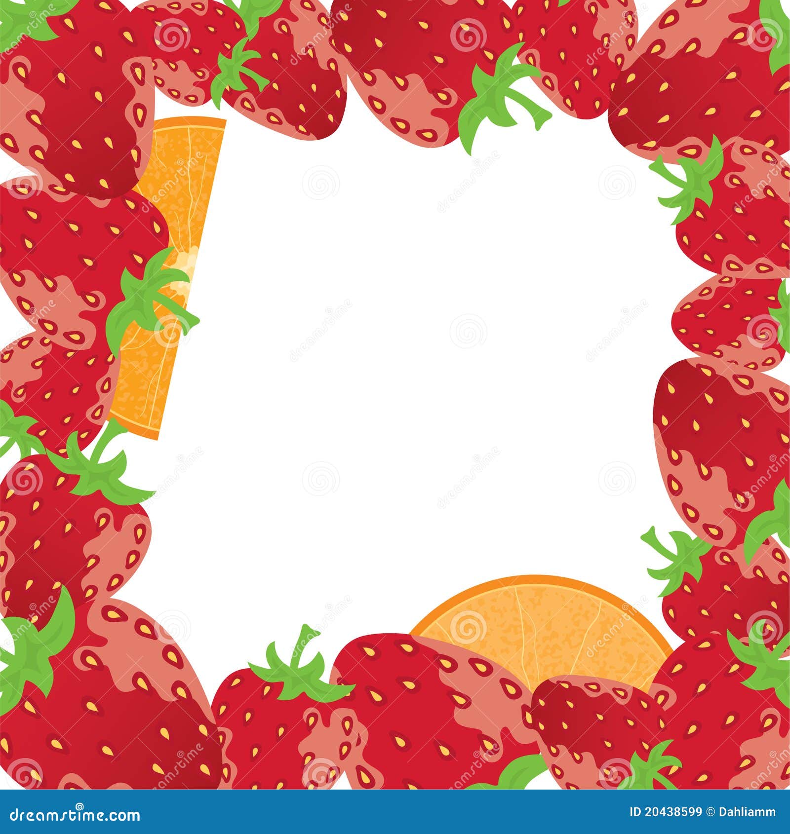 Strawberry frame stock vector. Illustration of closeup - 20438599