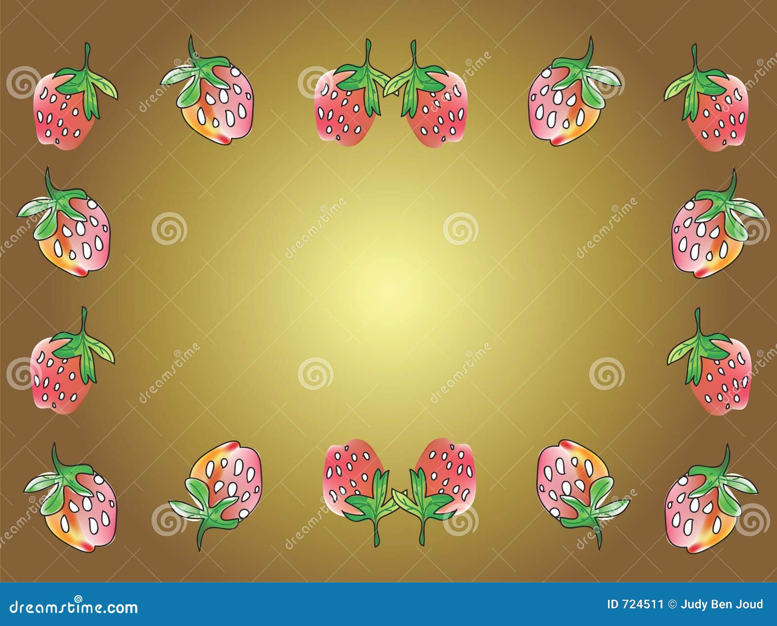 Strawberry frame stock illustration. Illustration of background - 724511