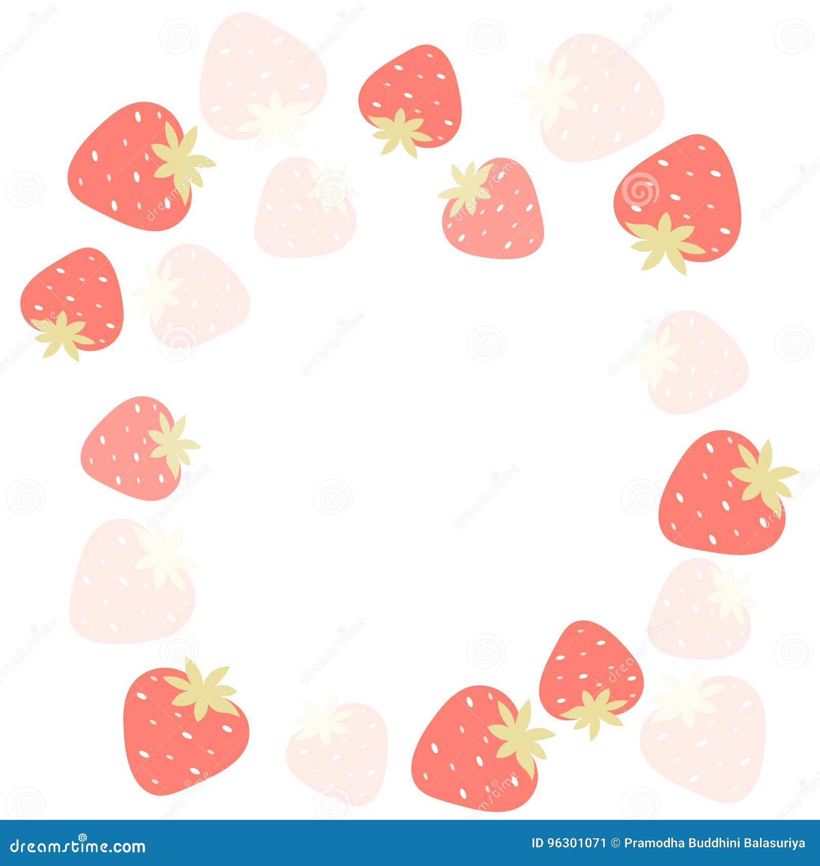 Strawberry frame design stock vector. Illustration of fruit - 96301071