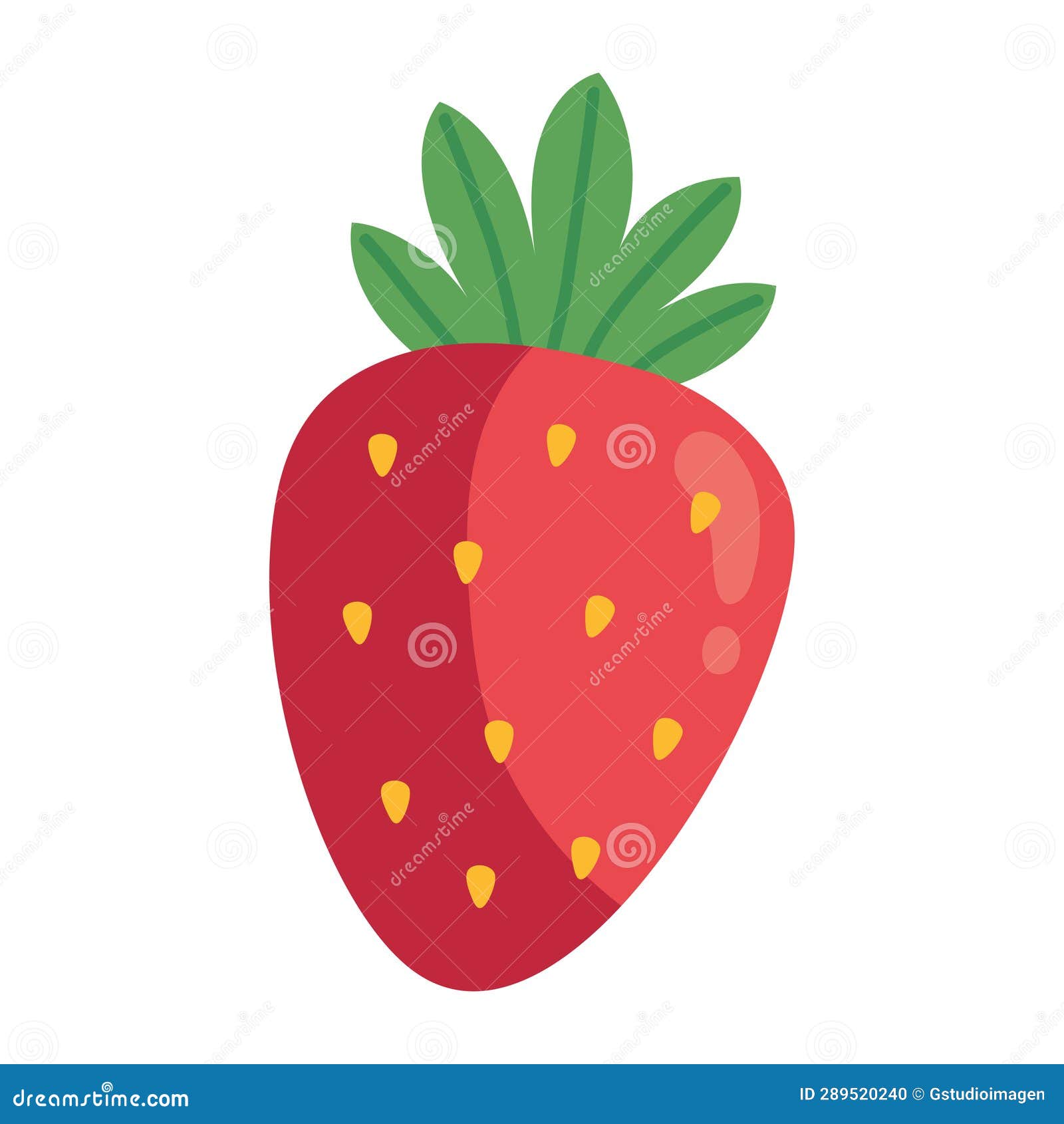 Strawberry Fresh Fruit Icon Stock Illustration - Illustration of food ...