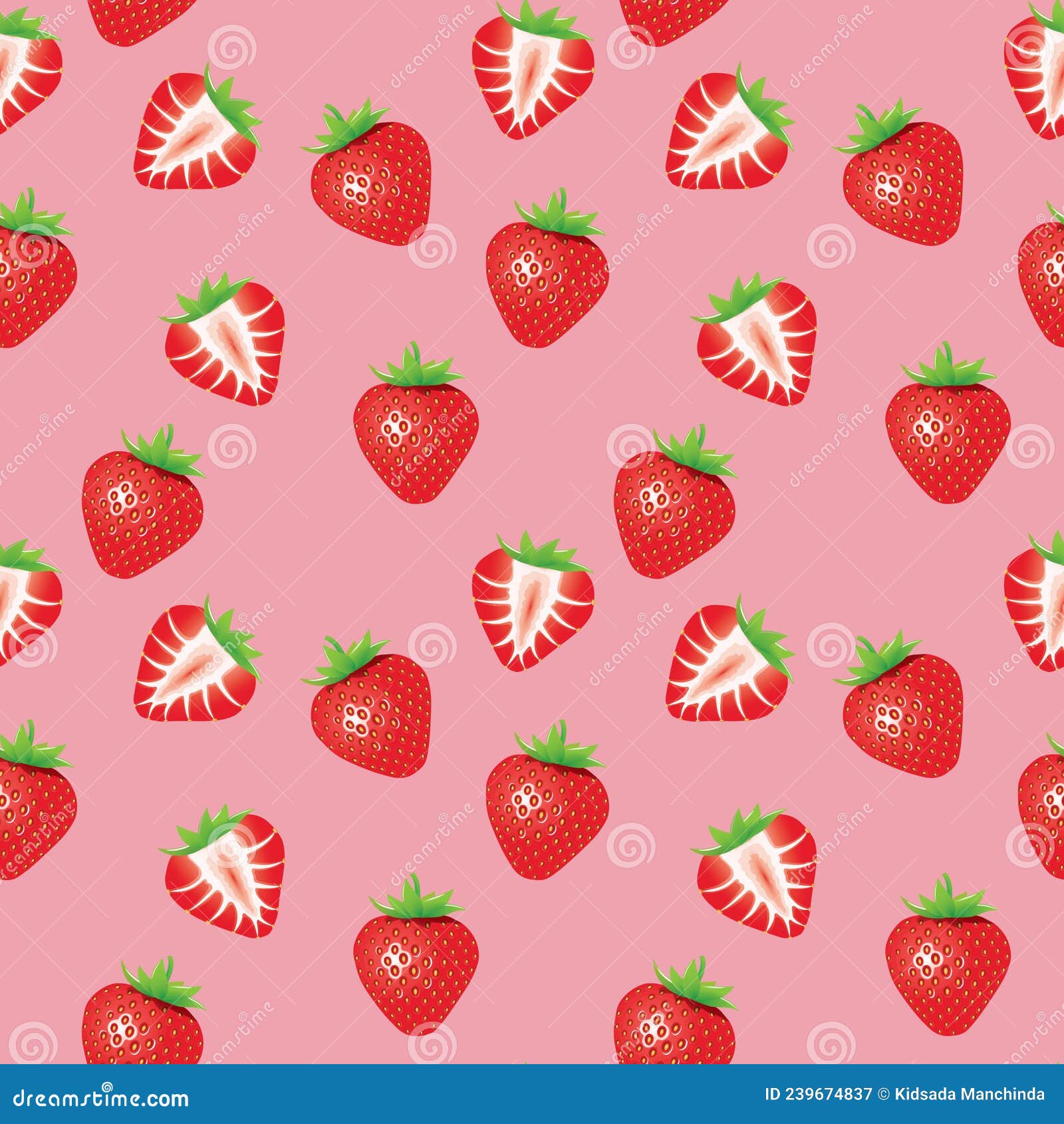 Fresh Strawberry Fruits Vector Isolated Stock Illustration ...