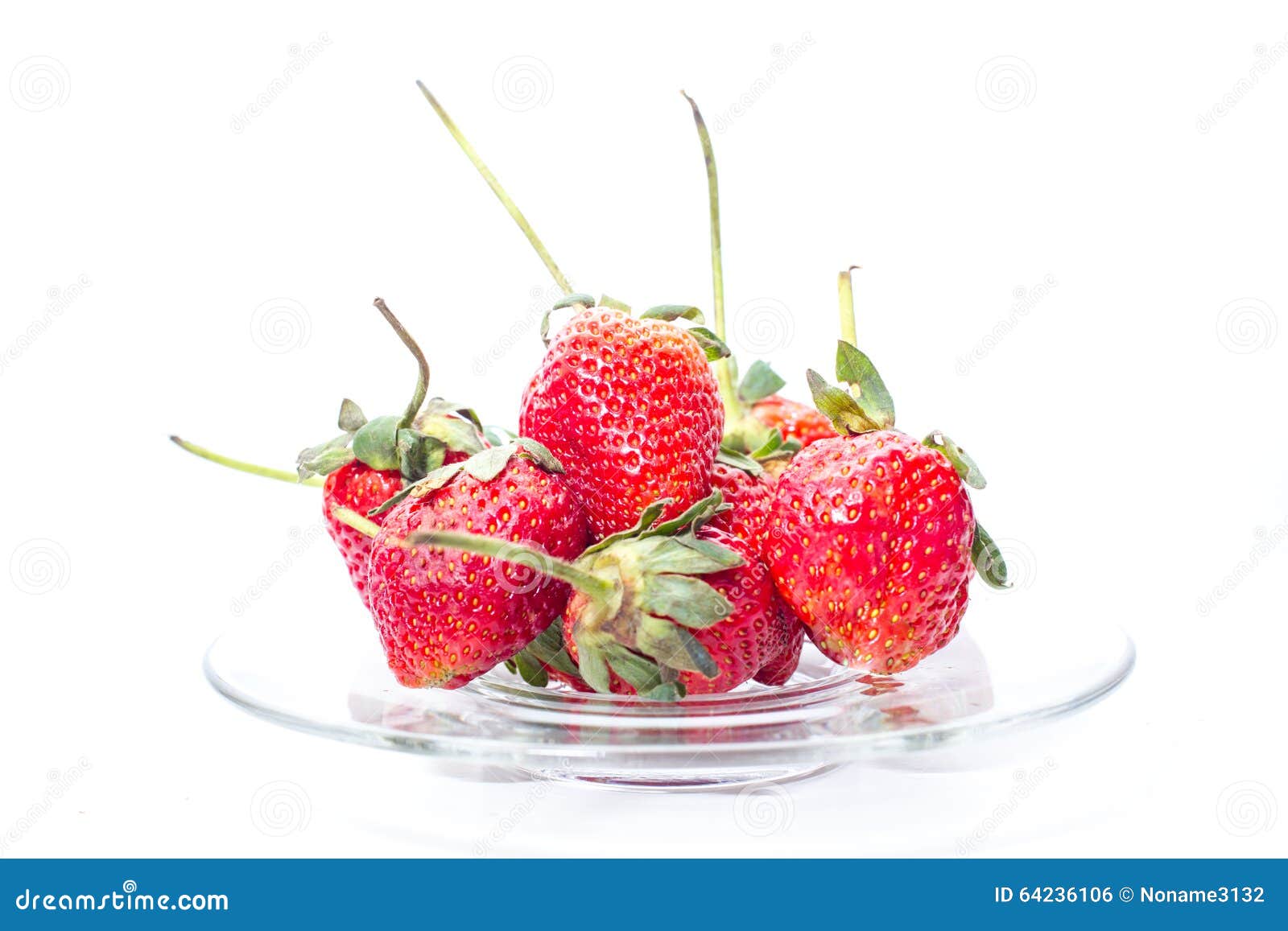 Strawberry stock photo. Image of leaf, juicy, green, colorful - 64236106