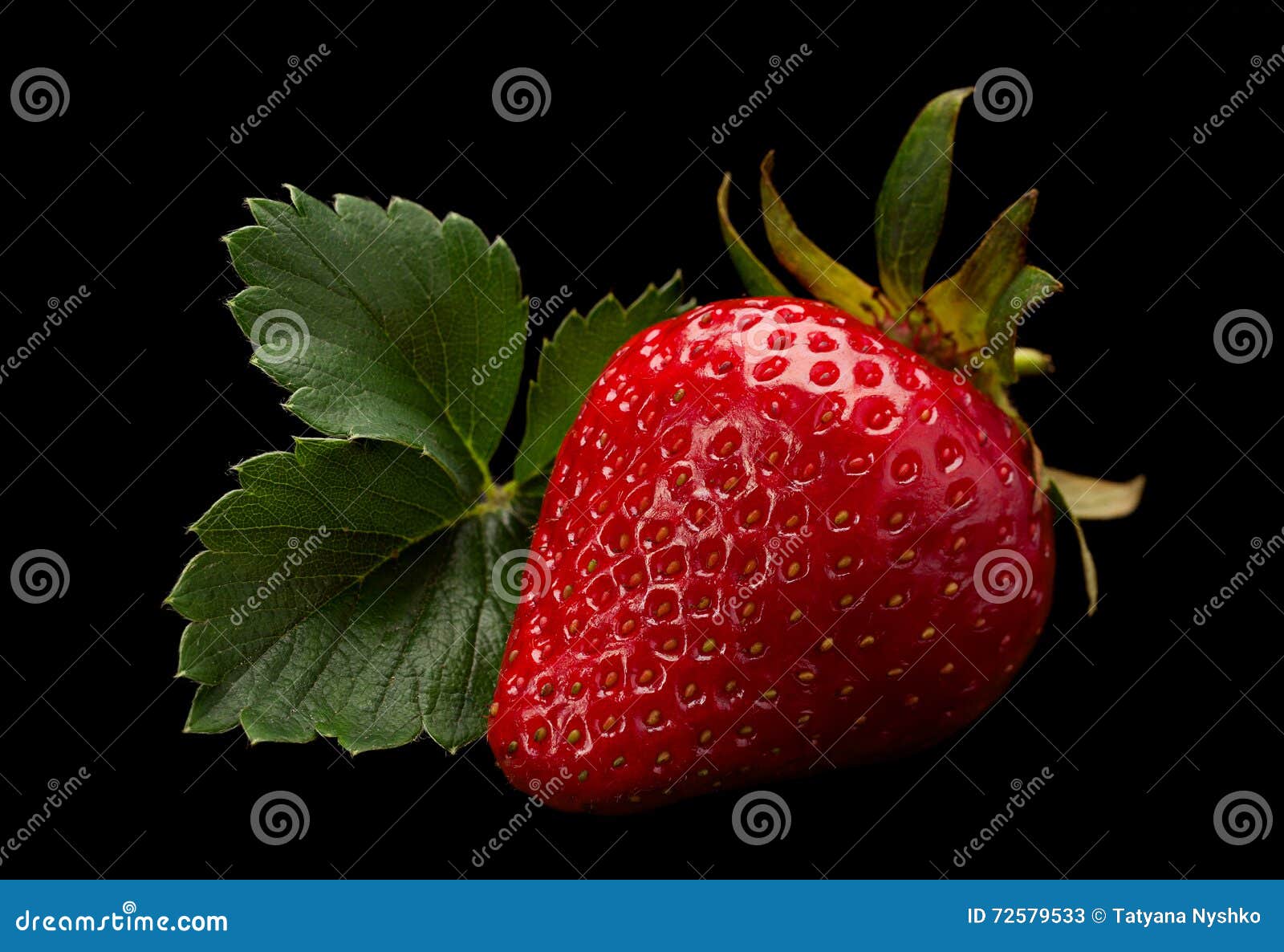 Strawberry fruit on black stock image. Image of black - 72579533