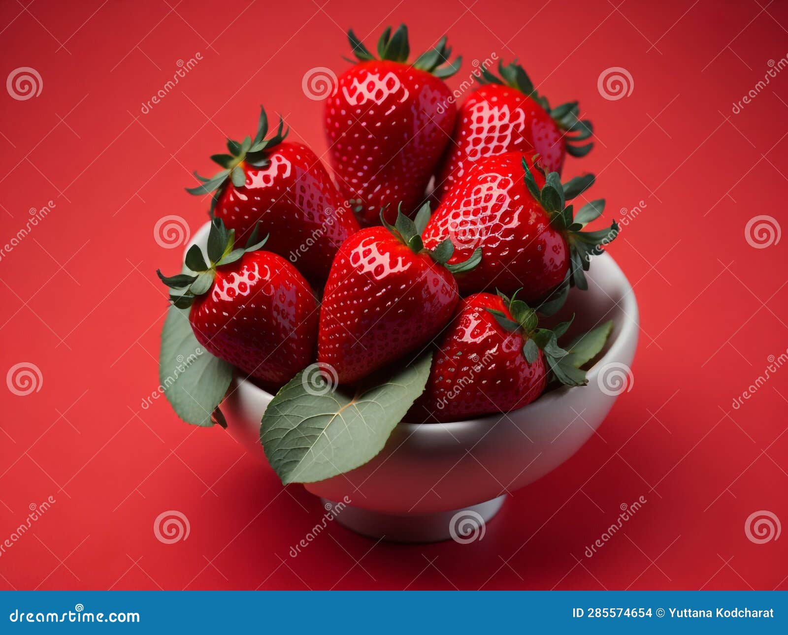 Strawberry Fruit Color Red Background Stock Photo - Image of healthy ...