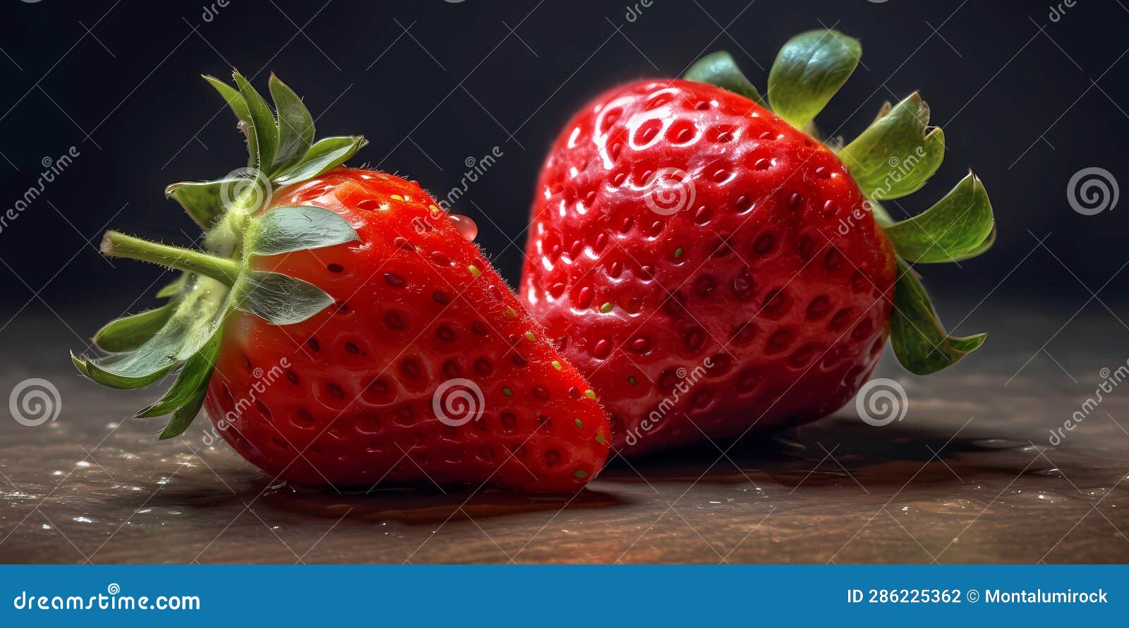 Strawberry Fruit Fress Isolated Copy Space Background Stock Photo ...