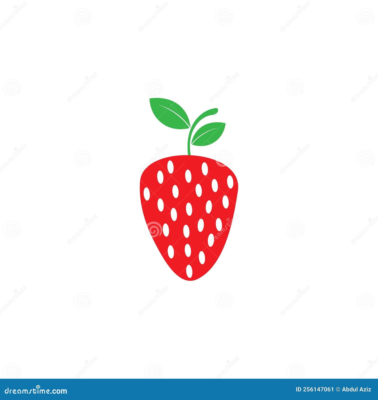 Strawberry Fruit Icon Vector Stock Vector - Illustration of color ...
