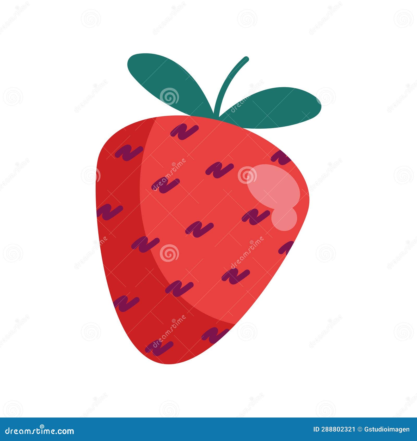 Strawberry Fruit Illustration Stock Illustration - Illustration of ...