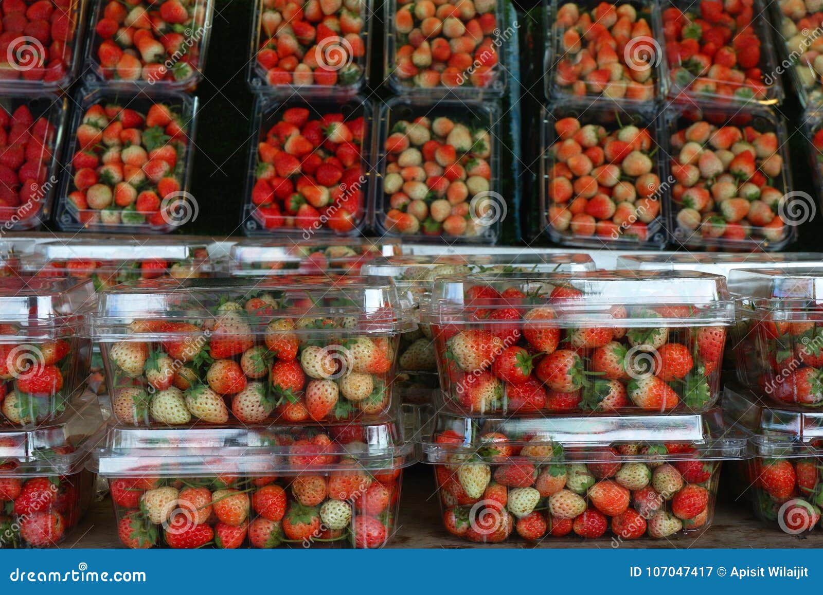 Strawberry Fruit in Package. Stock Image - Image of agriculture, close ...