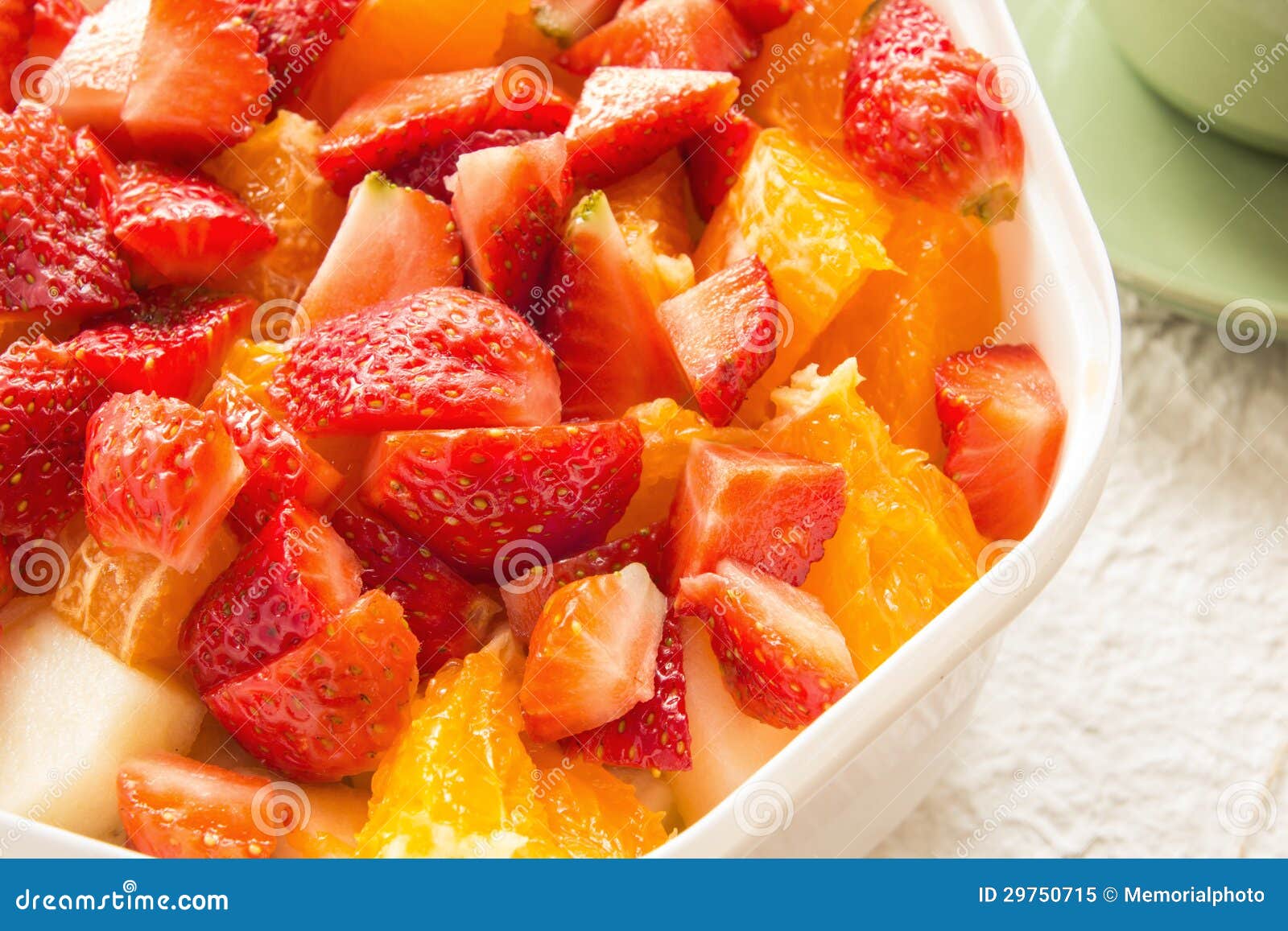 Strawberry fruit salad stock image. Image of berry, seed - 29750715