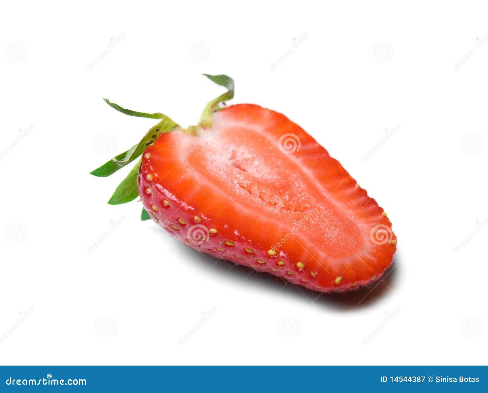 Strawberry half stock image. Image of organic, fruity - 14544387
