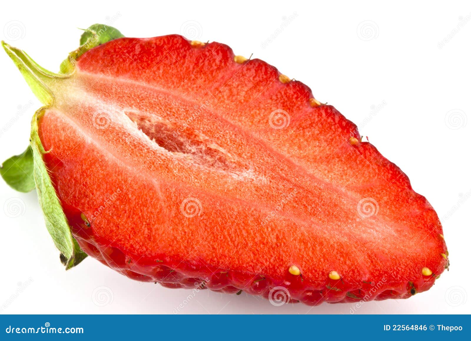 Strawberry half. stock photo. Image of healthy, background - 22564846