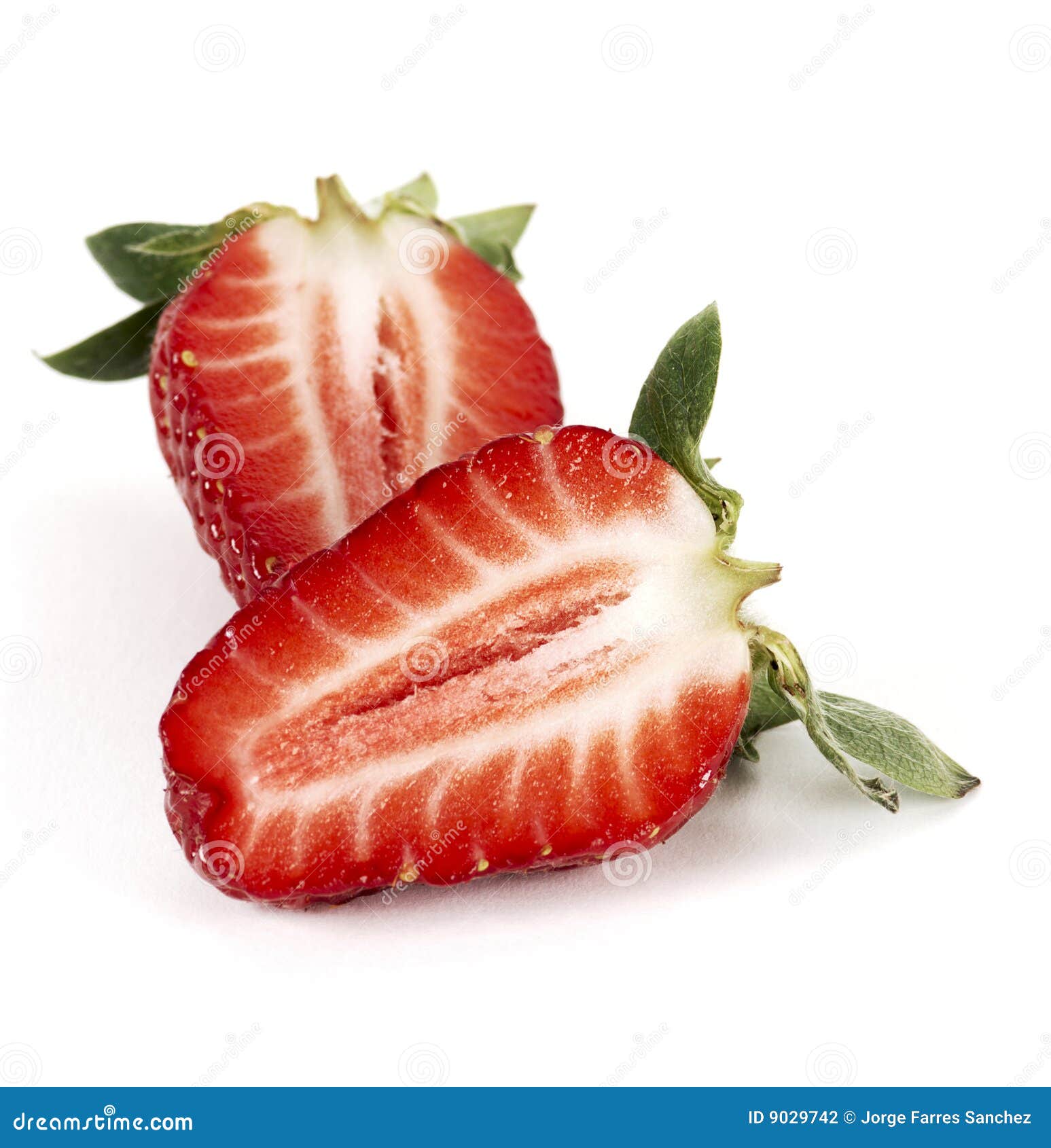 Strawberry half stock photo. Image of food, healthy, white - 9029742