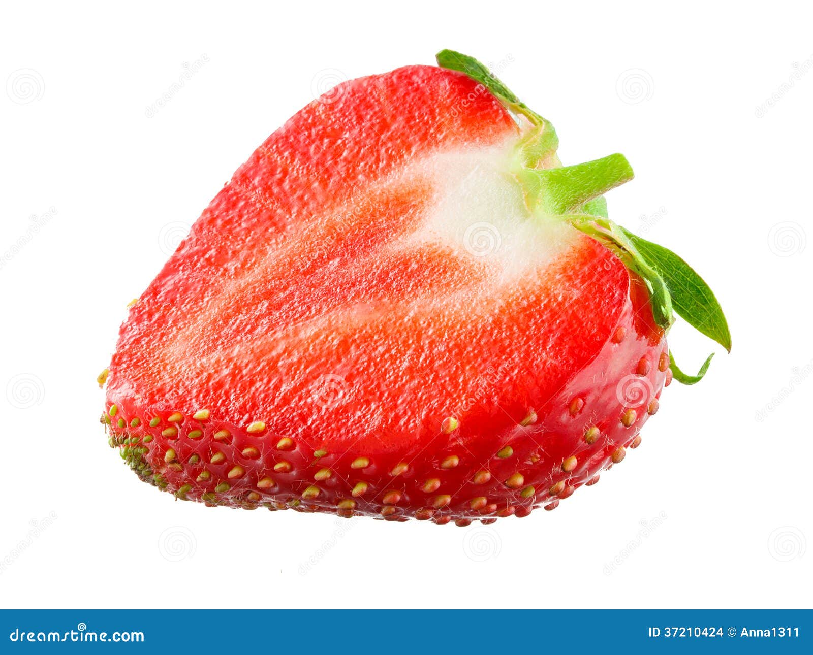 Strawberry Half Isolate On White Background Royalty-Free Stock ...
