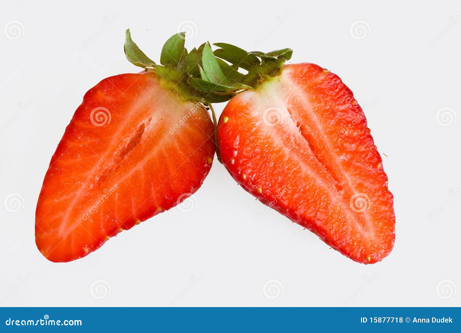 Strawberry halves stock photo. Image of portion, sweet - 15877718