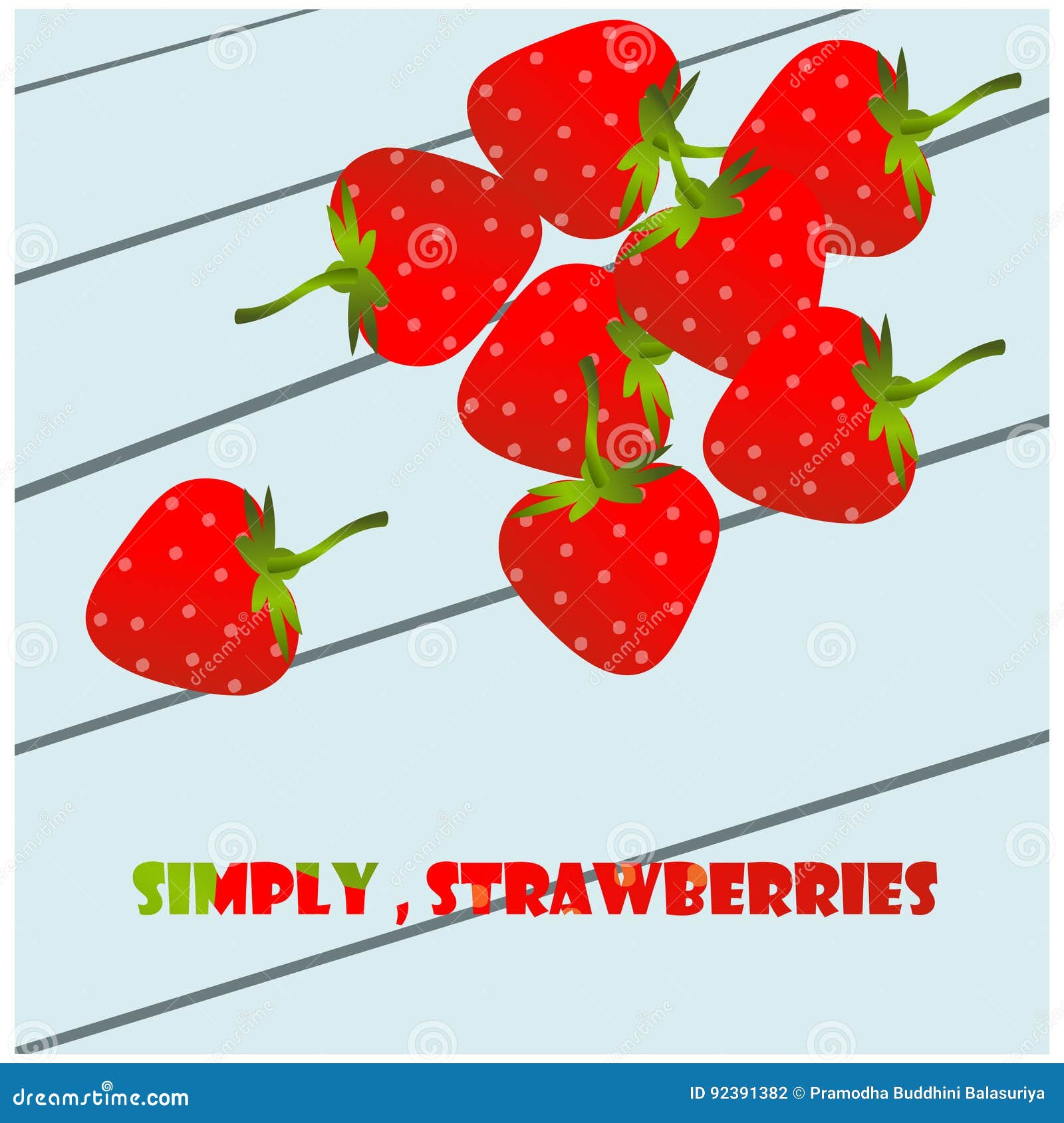 Strawberry heading stock vector. Illustration of color - 92391382
