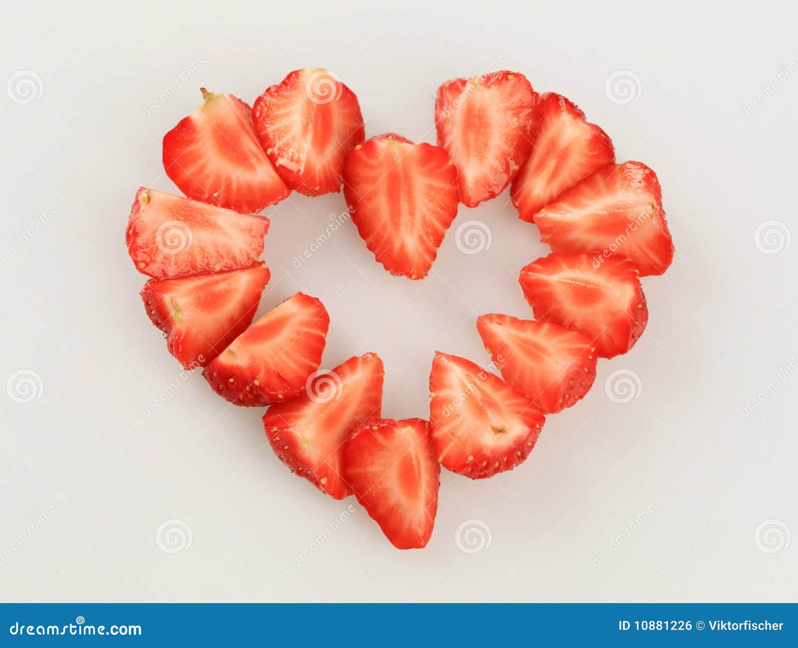 Strawberry heart stock photo. Image of ripe, snack, healthy - 10881226