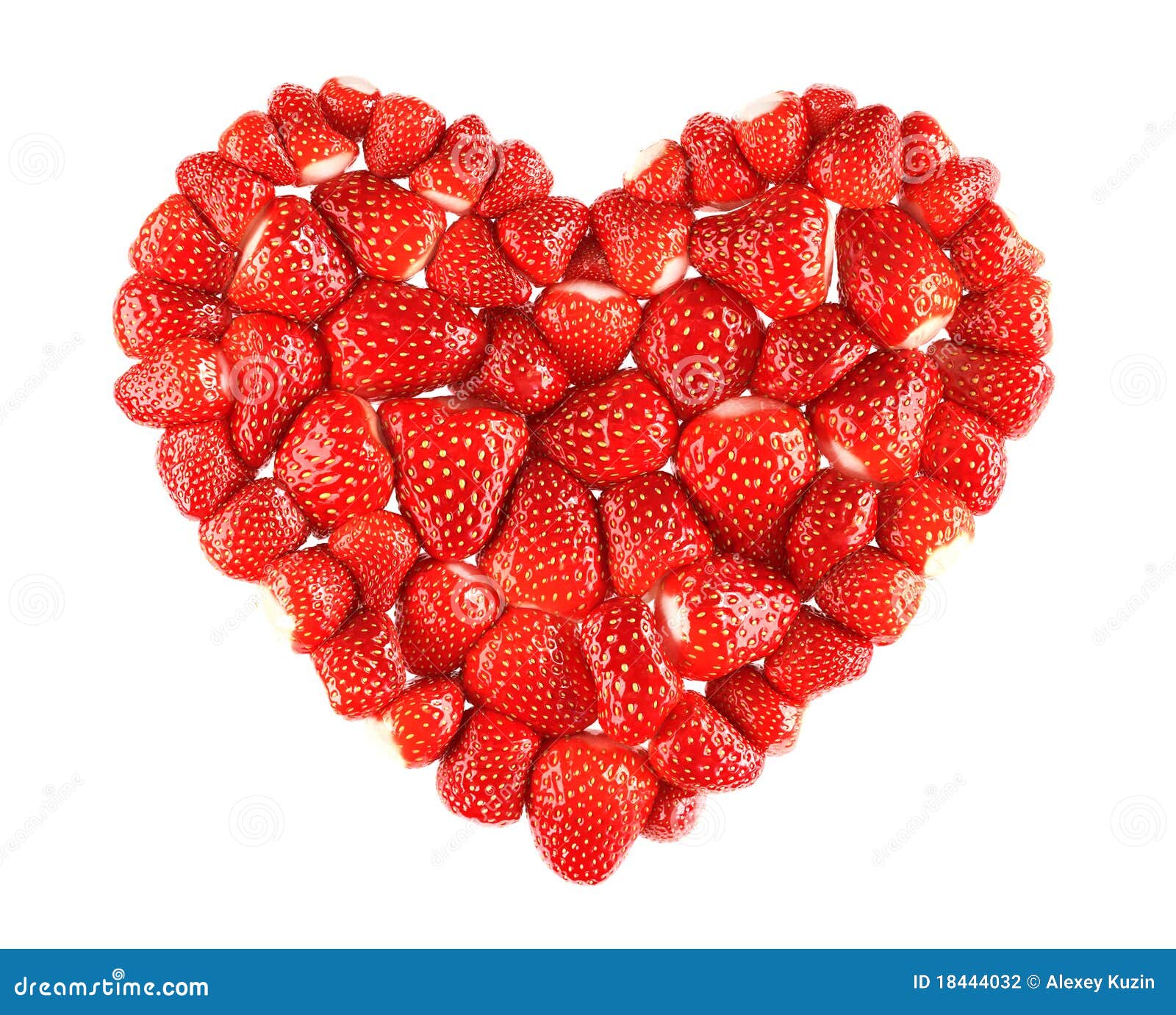 Strawberry heart stock illustration. Illustration of valentine - 18444032