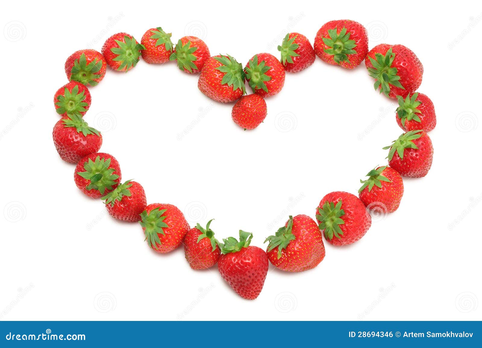 Strawberry heart stock photo. Image of healthy, fresh - 28694346