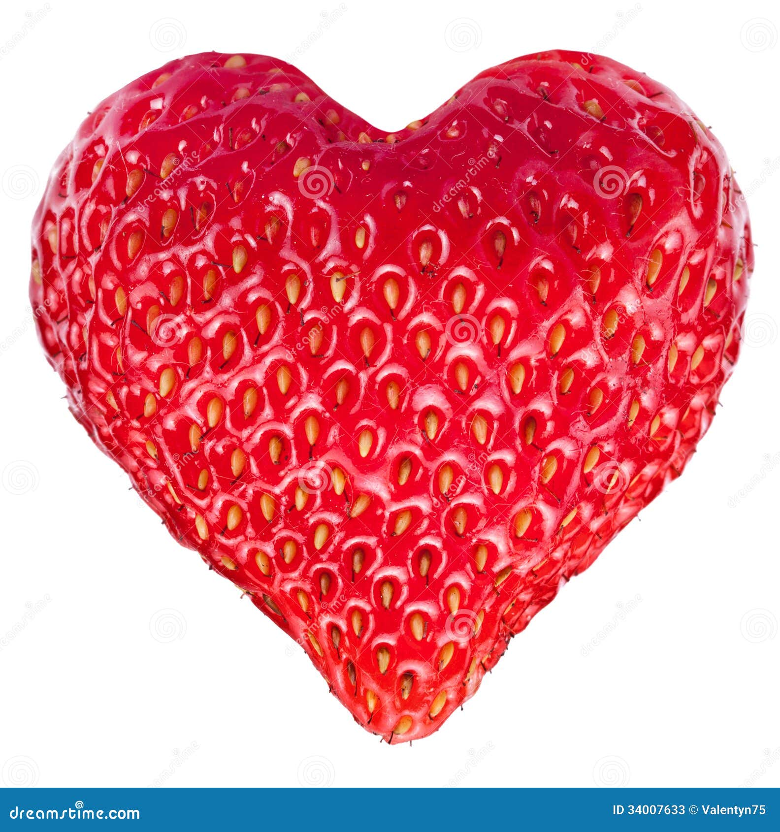 Strawberry heart. stock image. Image of emotion, rich - 34007633