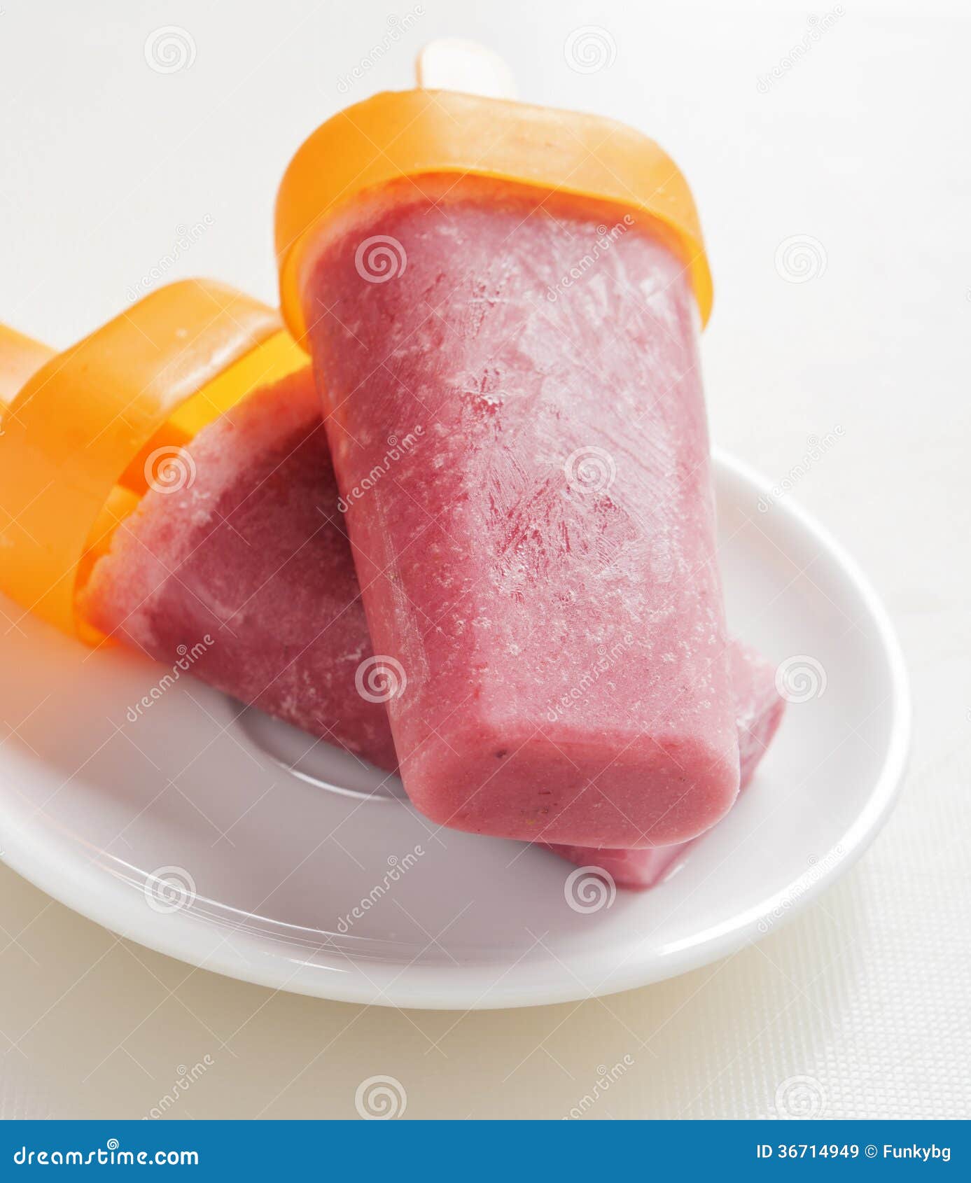 Strawberry ice cream stick stock image. Image of fruity - 36714949