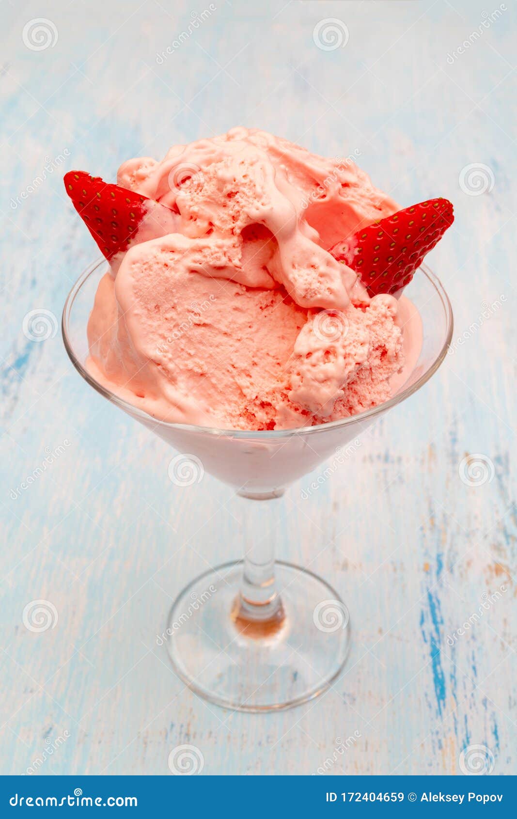 Strawberry Ice Cream Texture