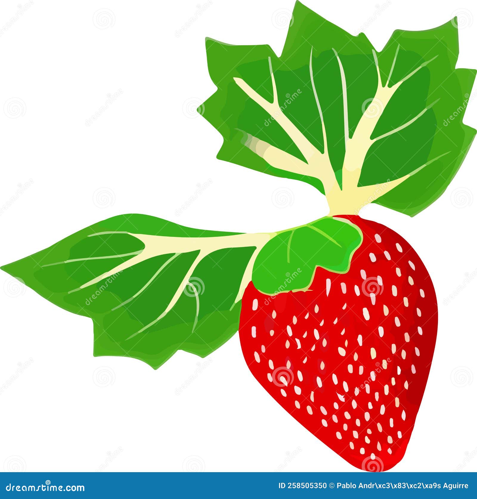 Strawberry Icon Isolated on White. Stock Vector - Illustration of fresh ...