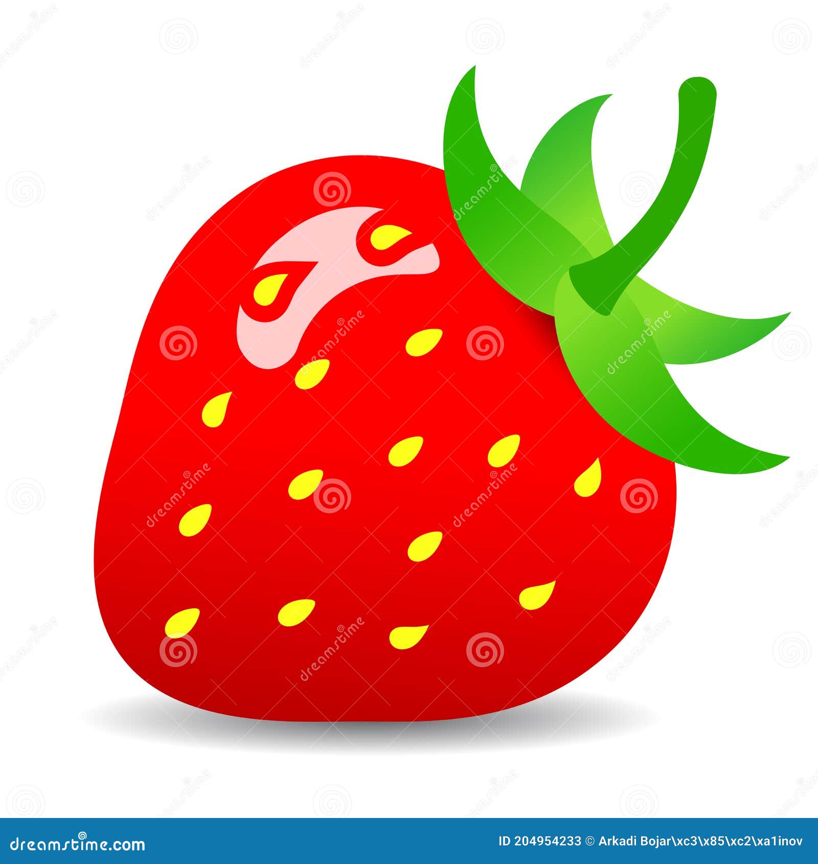 Strawberry Icon, Simple Design, Strawberry Icon Clip Art. Cartoon ...