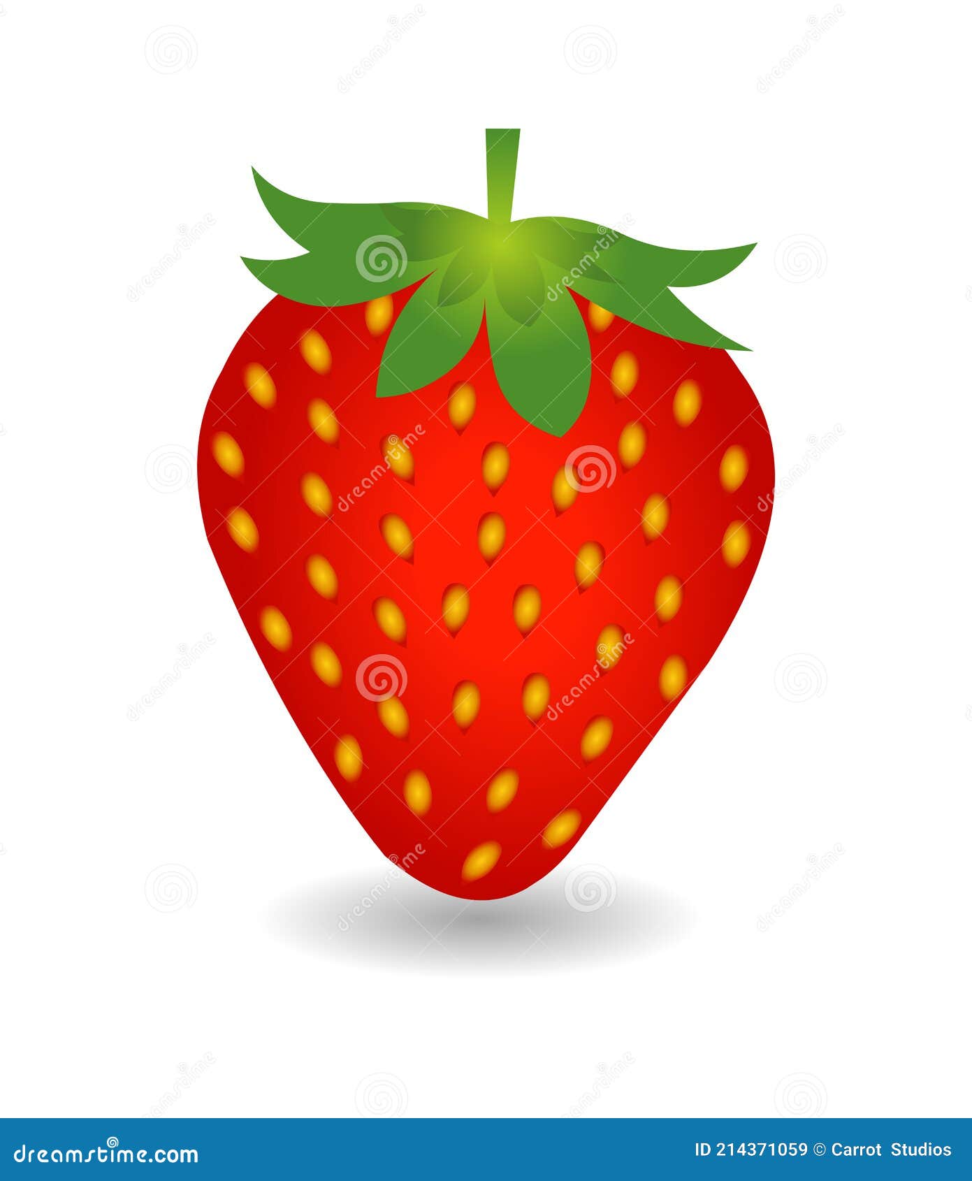 Strawberry Illustration Vector Stock Vector - Illustration of graphic ...