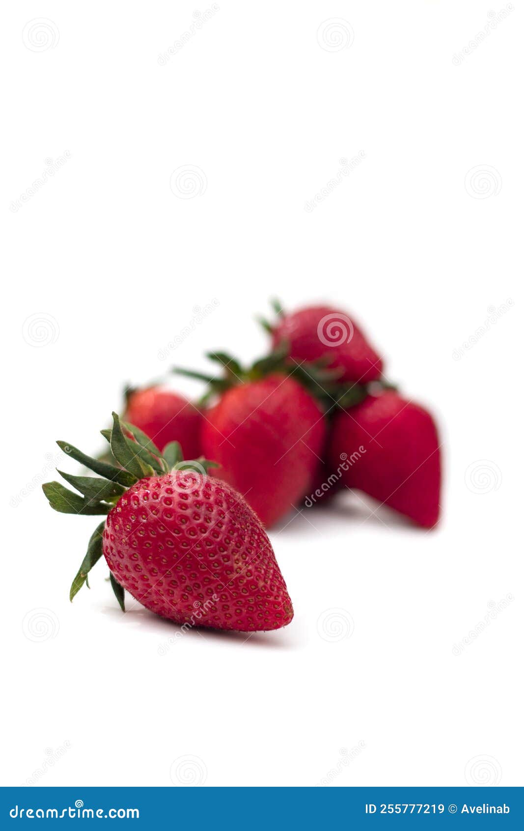 Strawberry Isolated. Strawberries Isolate. Strawberries with Leaf ...