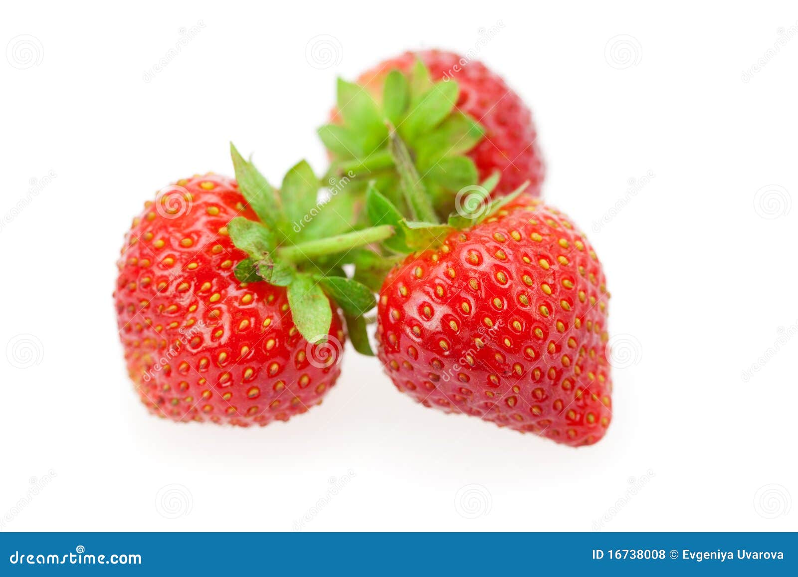 Strawberry Isolated on White Stock Photo - Image of organic, seed: 16738008
