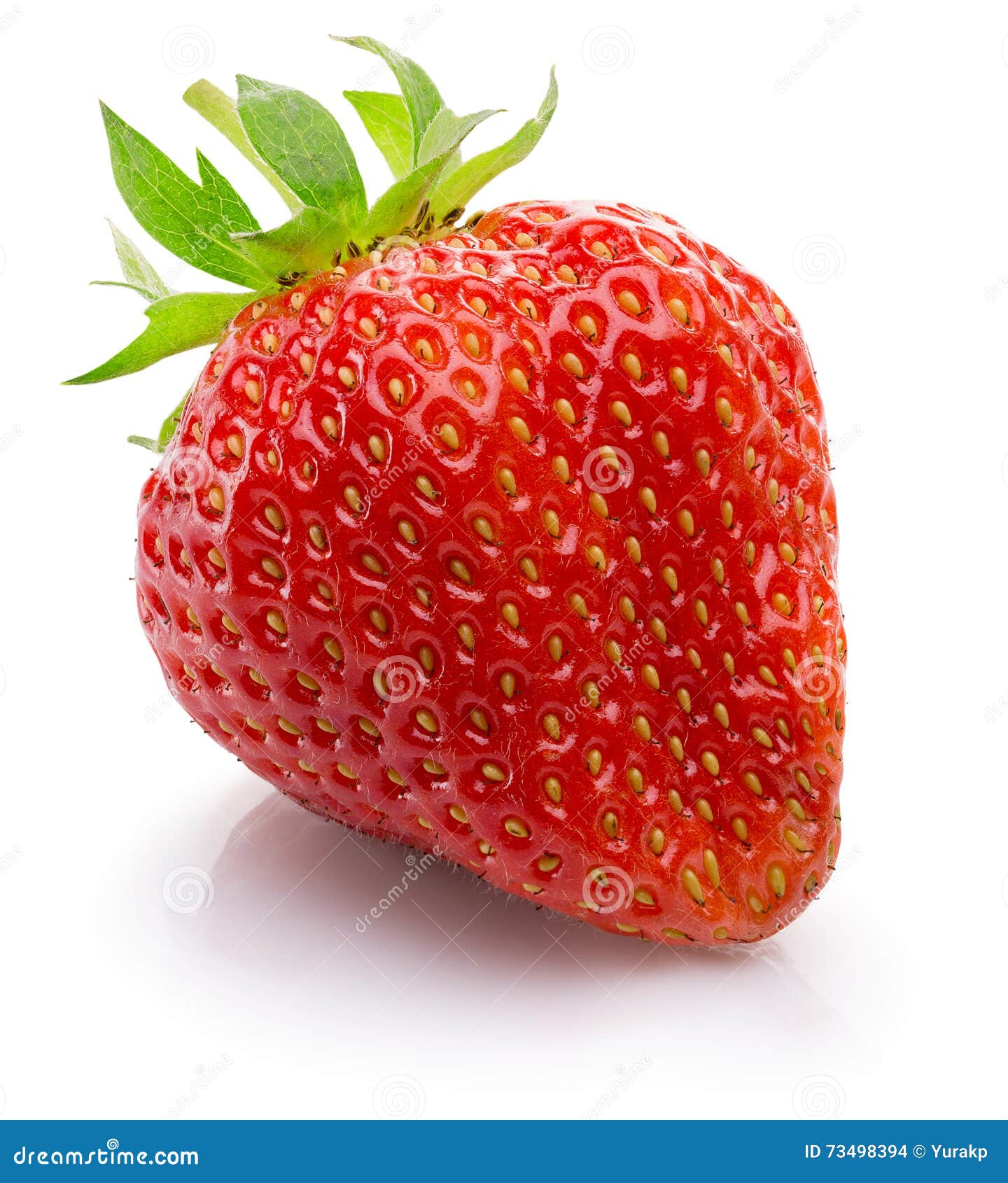 Strawberry Isolated on the White Background Stock Photo - Image of ...