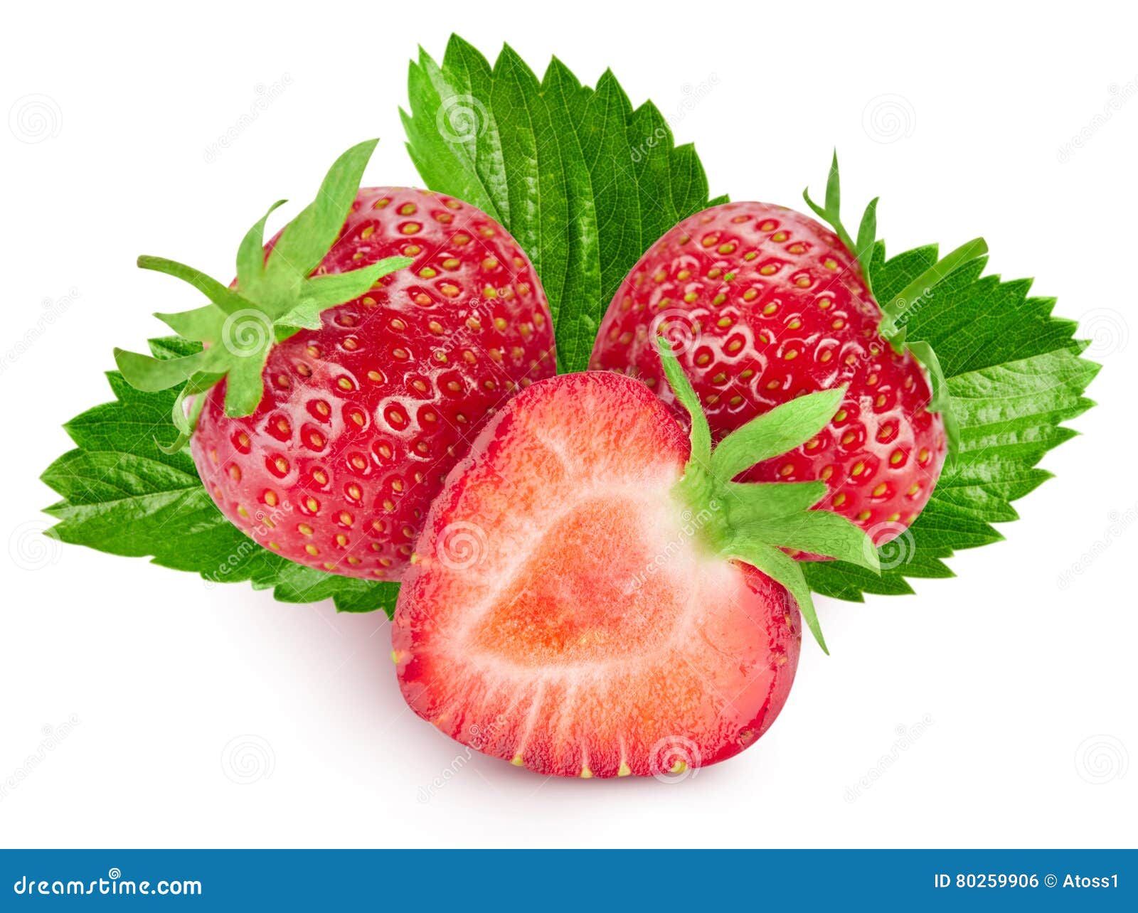 Strawberry Isolated on White Stock Photo - Image of tasty, strawberry ...