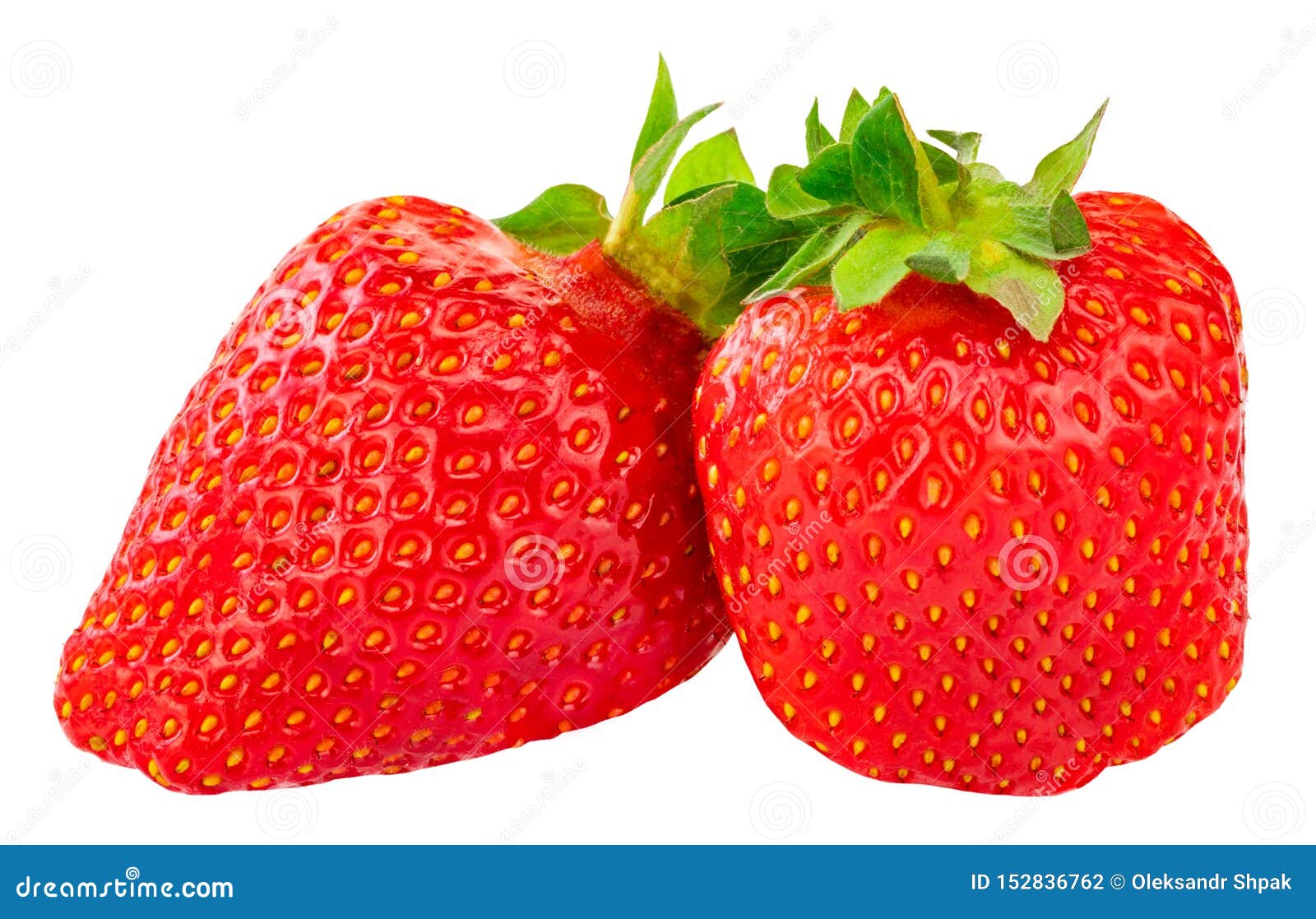 Strawberry Isolated on White Background. Clipping Path Stock Photo ...